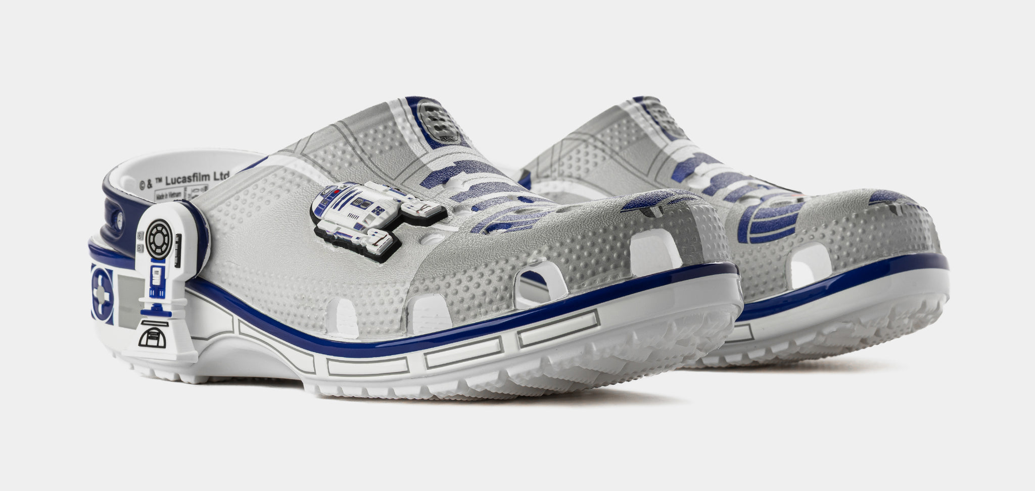 Crocs Star Wars R2-D2 Classic Clog Preschool Grade School Sandals White ...