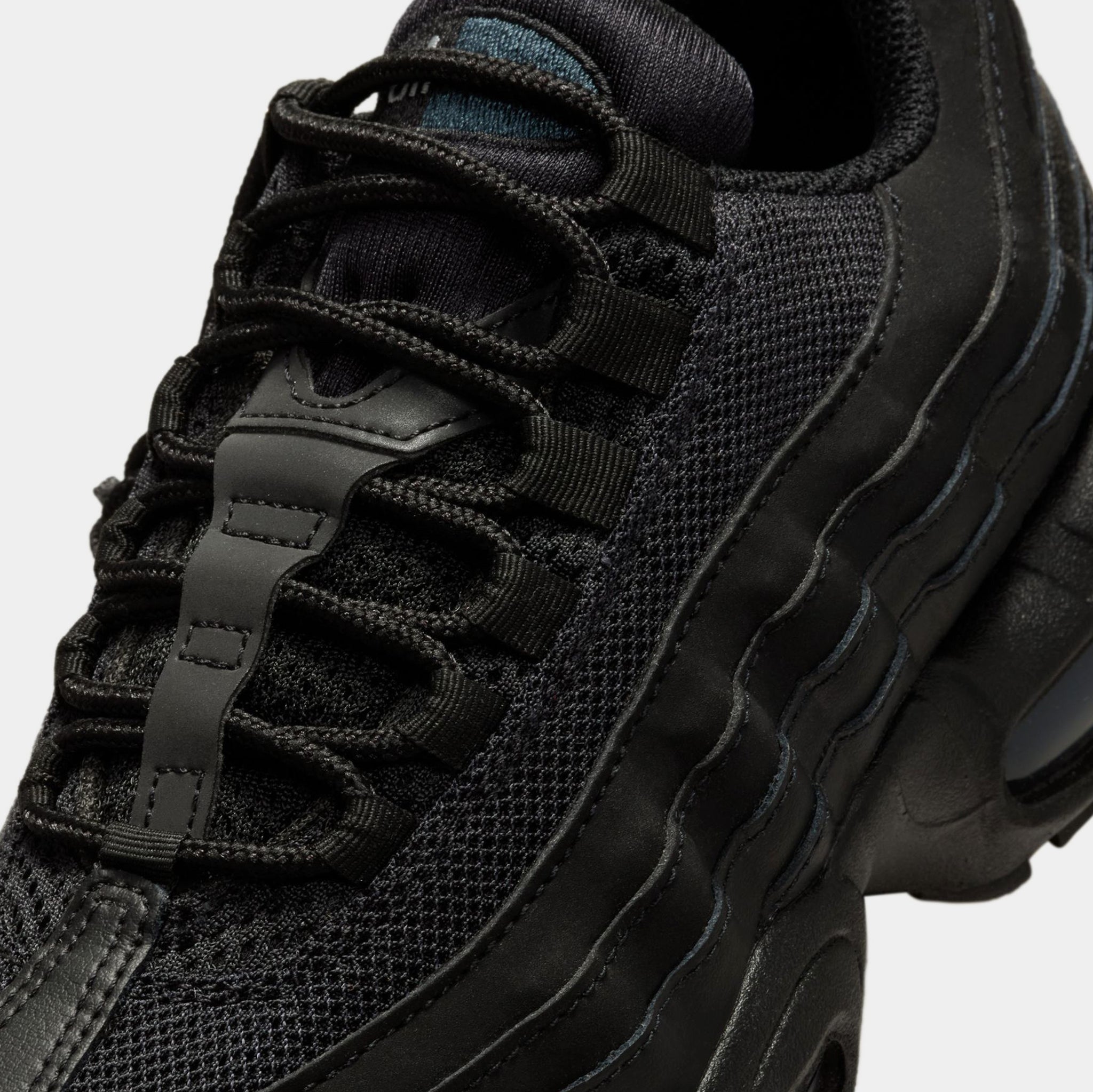 Nike Air Max 95 Grade School Running Shoes Black Black Anthracite Black ...