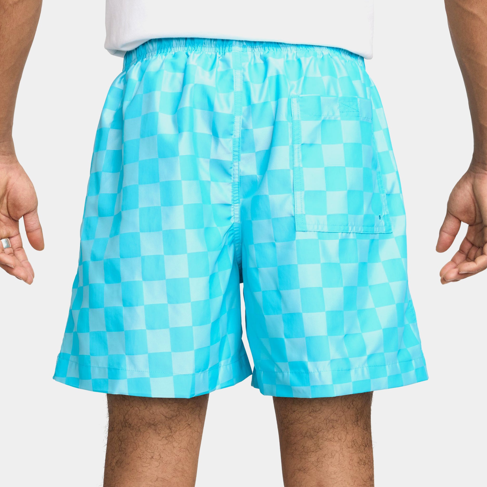 Nike Club Flow Checkered Mens Short Blue White FN3098-447 – Shoe Palace