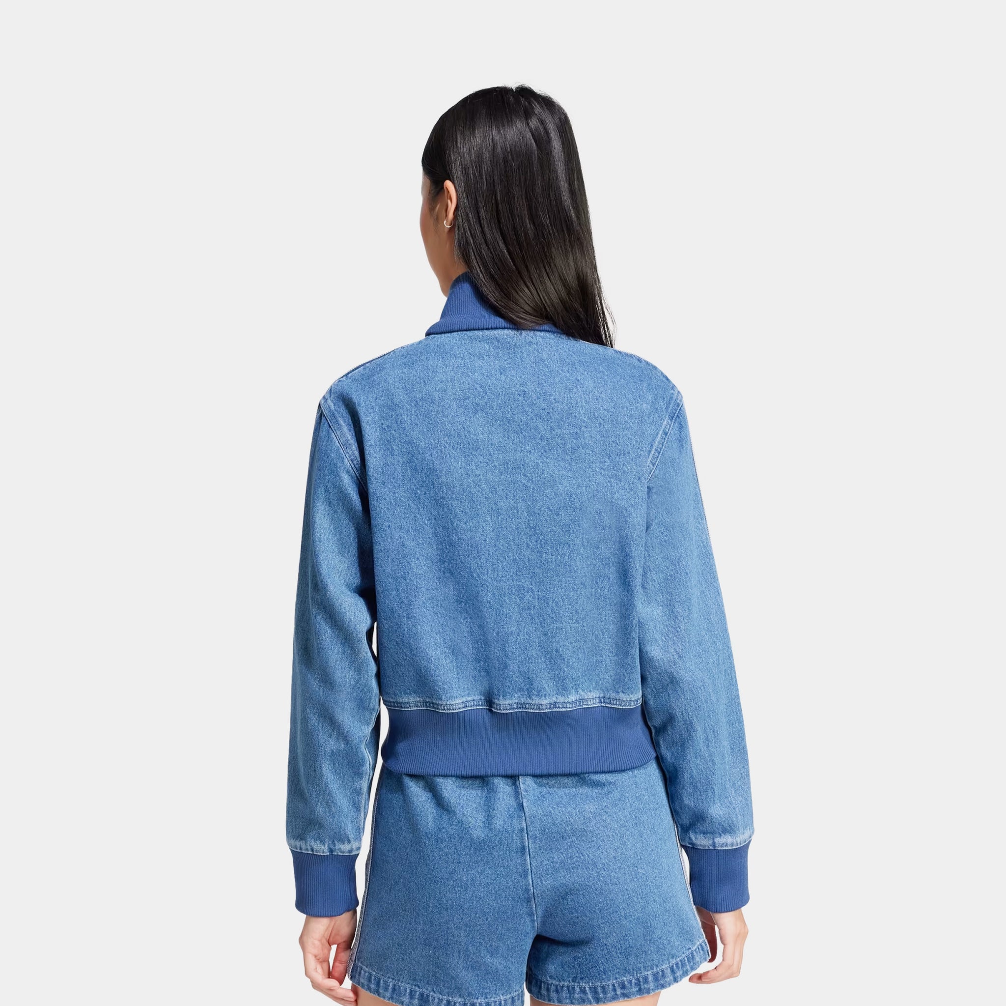 adidas Adicolor Denim Track Womens Jacket Indigo Denim JD2570 – Shoe Palace