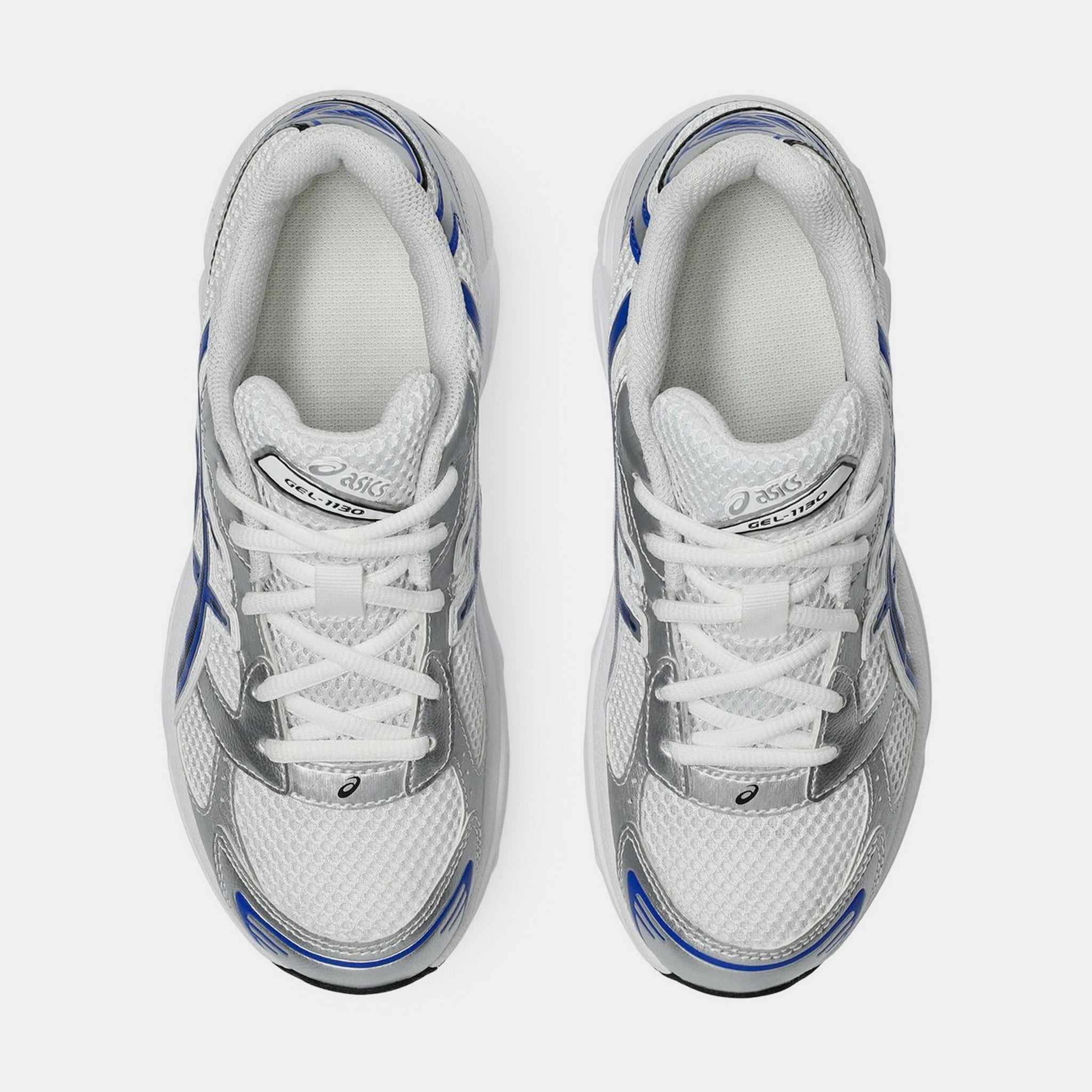 ASICS Gel 1130 Grade School Running Shoes White Asics Blue 1204A169-102 ...