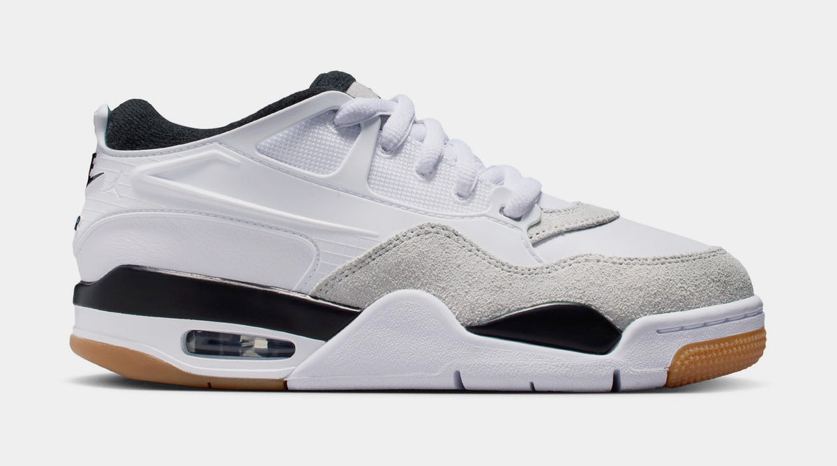 Jordan Air Jordan 4 RM Grade School Lifestyle Shoes White Black Gum ...