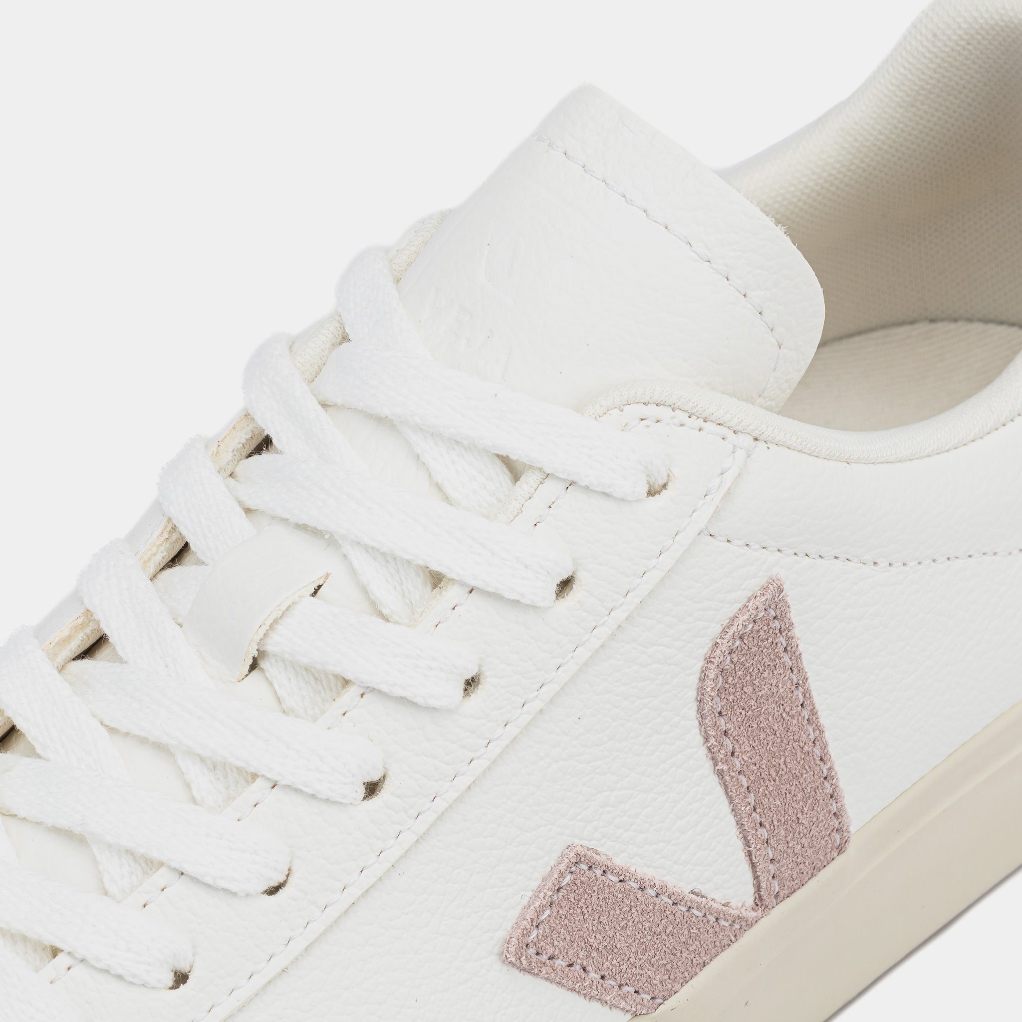 Veja Campo Leather Womens Lifestyle Shoes White Pink CP0503886A – Shoe ...