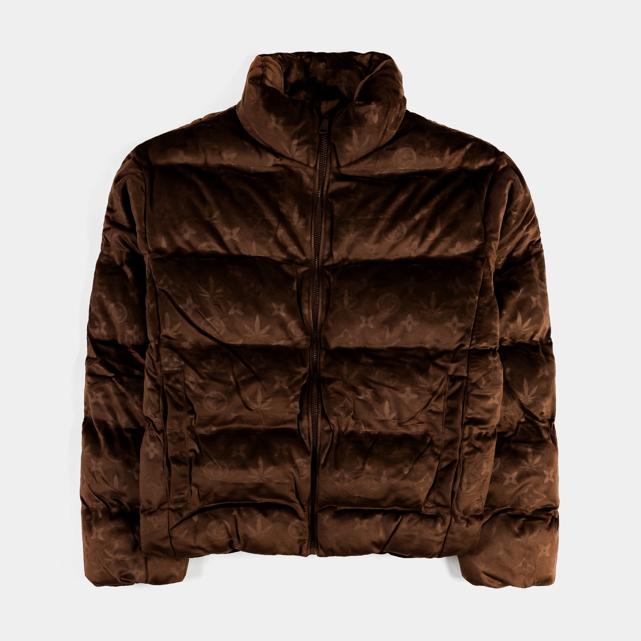 Maison Article Brown Velour Puffer Mens Jacket Brown MAPJ10 – Shoe Palace