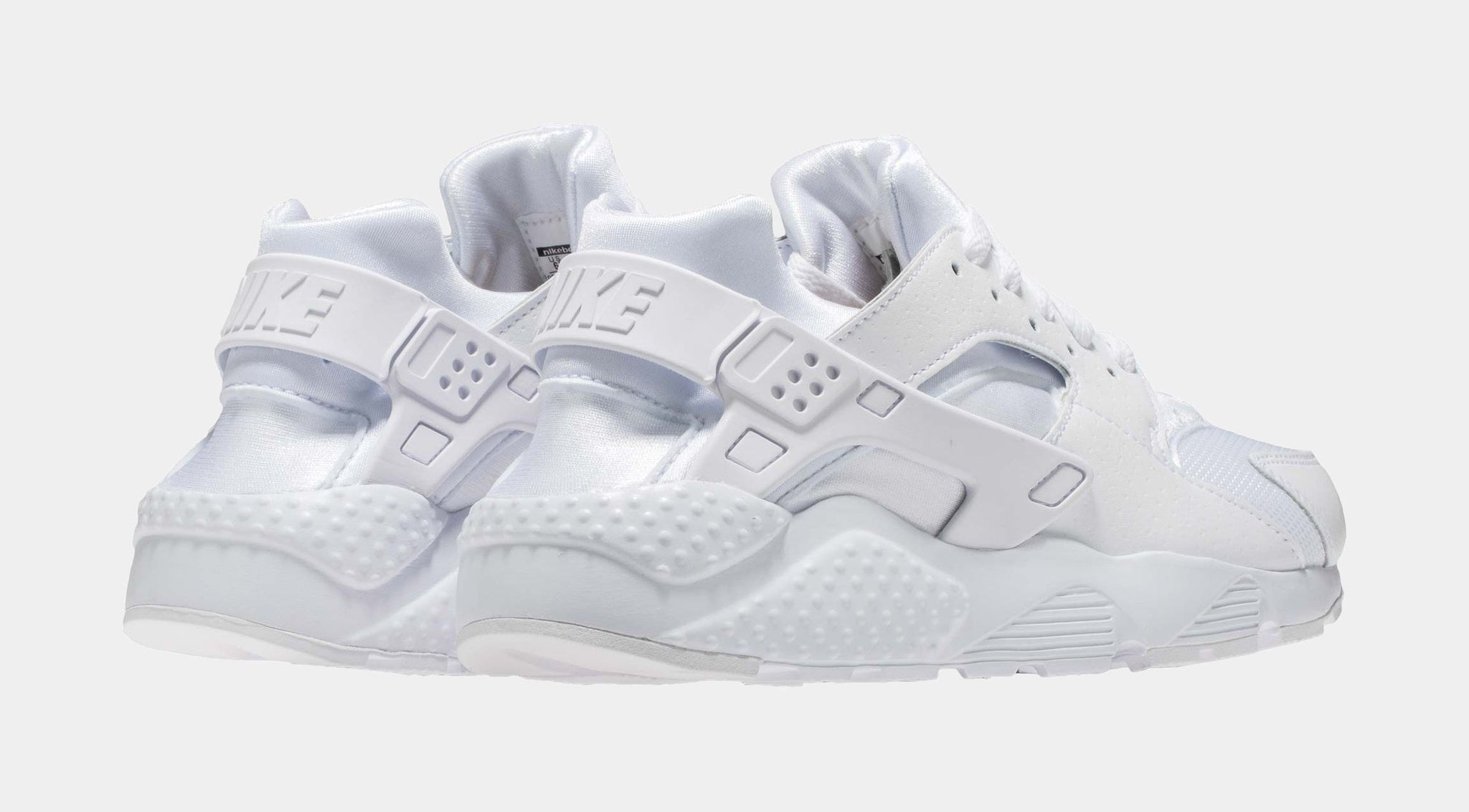 Nike Air Huarache Run Monochrome Grade School Lifestyle Shoes White ...
