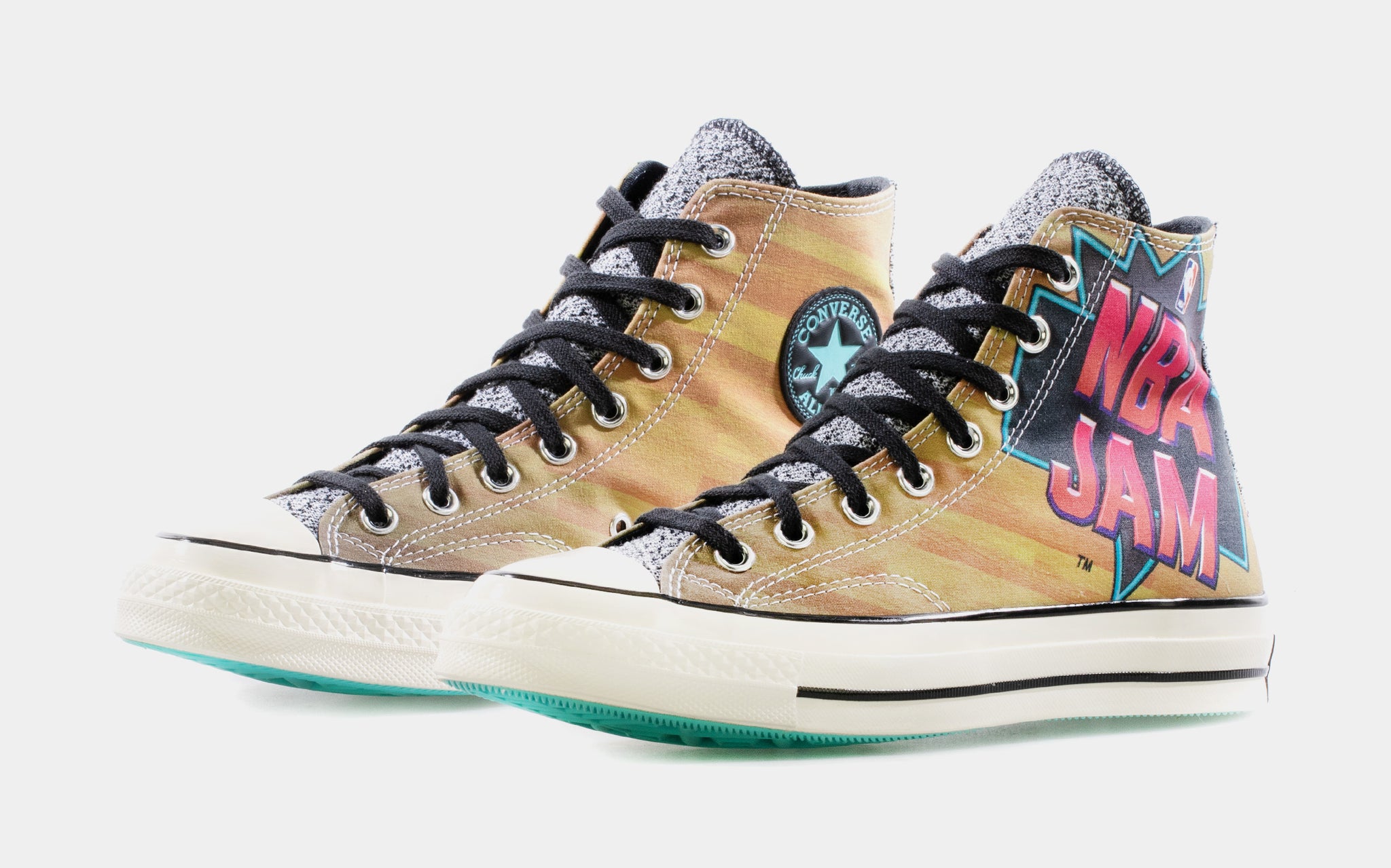 Converse X NBA Jam Chuck 70 High Mens Lifestyle Shoe Brown Multi ...