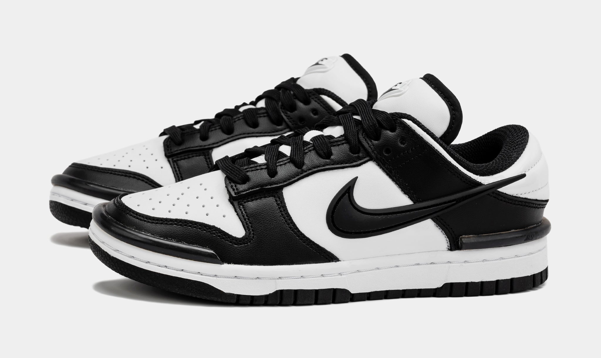 Nike Dunk Low Twist Panda Womens Lifestyle Shoes Black White DZ2794-001 ...