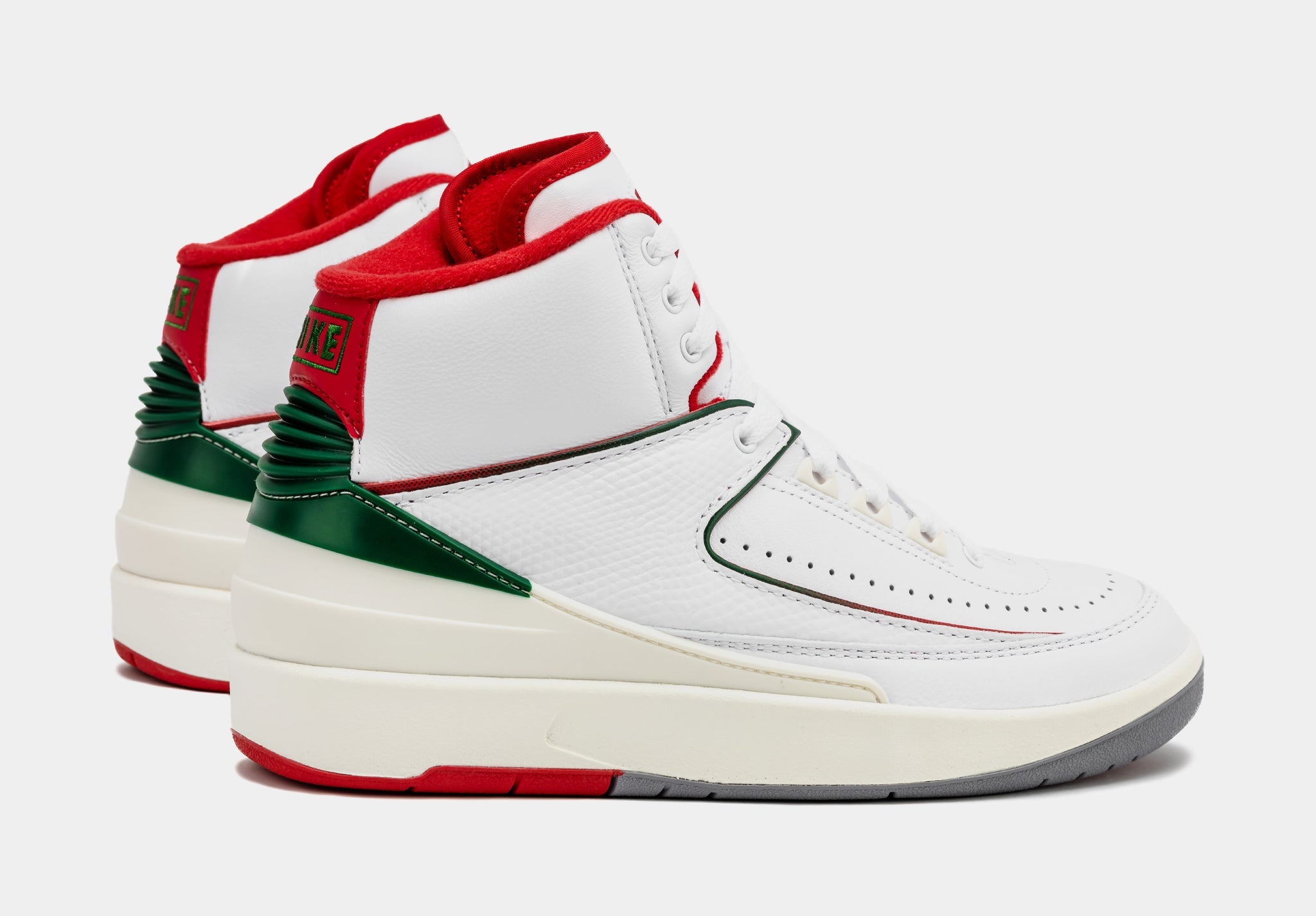 Jordan Air Jordan 2 Retro Italy Grade School Lifestyle Shoes White Fire ...