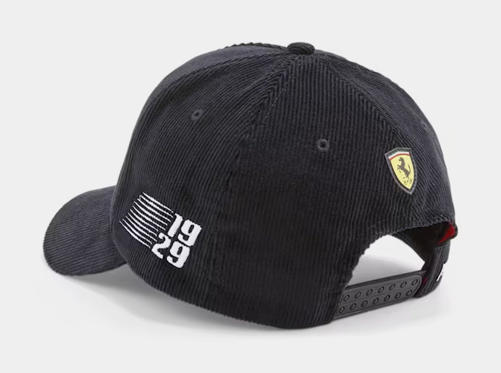 PUMA Scuderia Ferrari Garage Crew Baseball Cap Mens Hat Black White ...