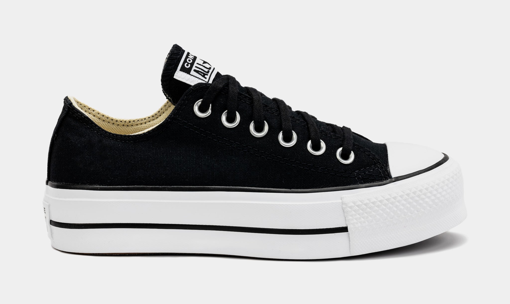 all black converse platform
