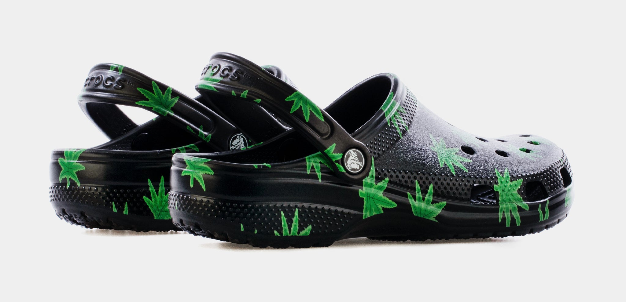 Crocs Classic Hemp Leaf Clog Mens Sandals Black 207296-001 – Shoe Palace