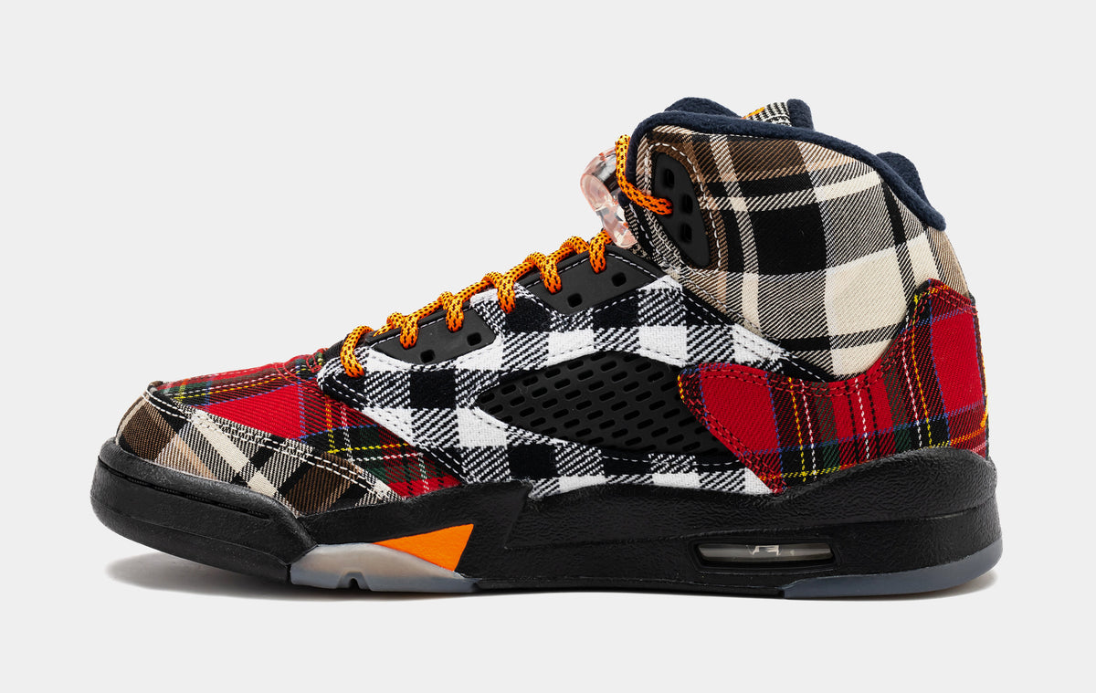 Jordan Air Jordan 5 Retro Plaid Grade School Lifestyle Shoes Multi ...