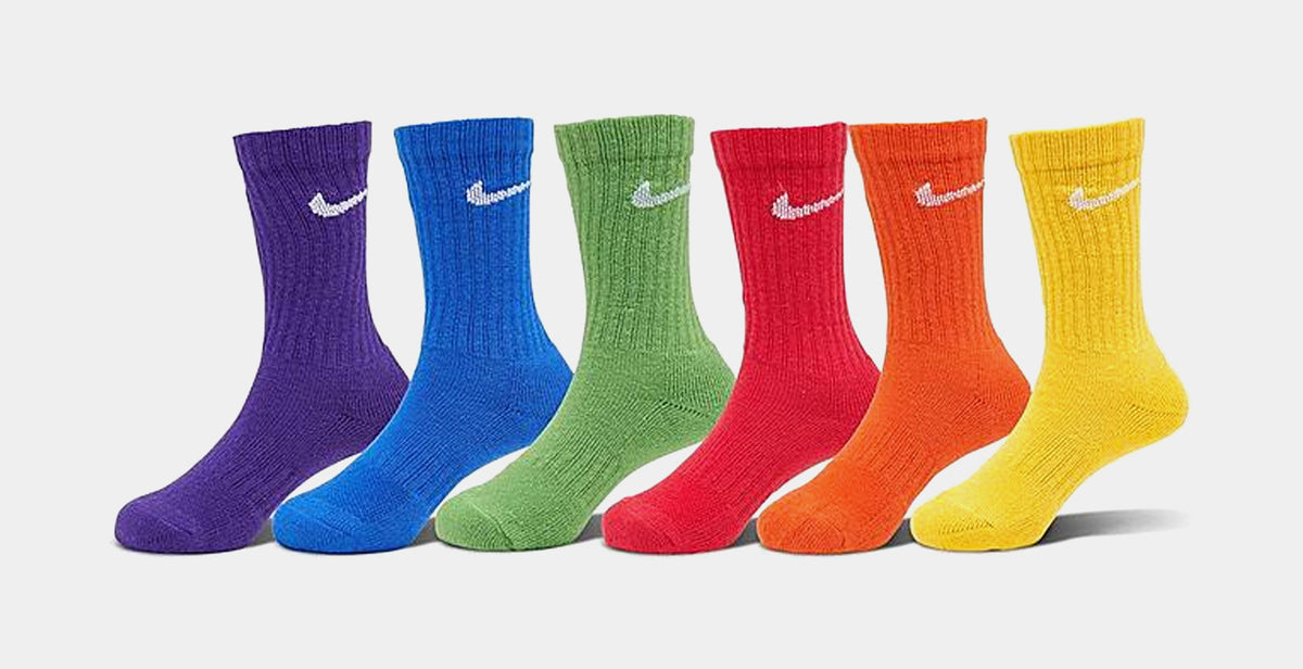 Nike Dri-Fit Crew Grade School Socks Multi UN0019-E69 – Shoe Palace