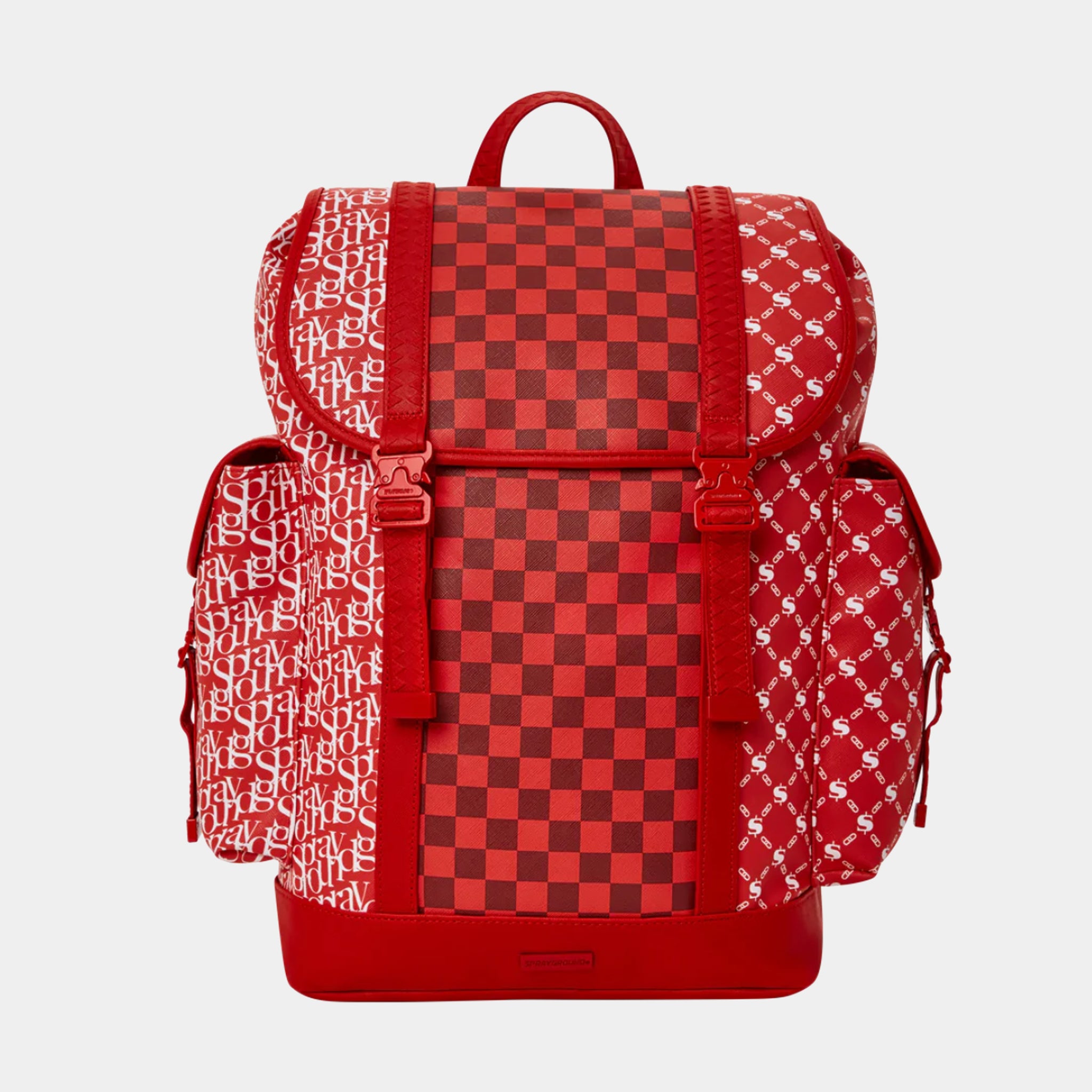 Sprayground Tri Split Monte Carlo Mens Backpack Red 910B4513NSZ – Shoe ...