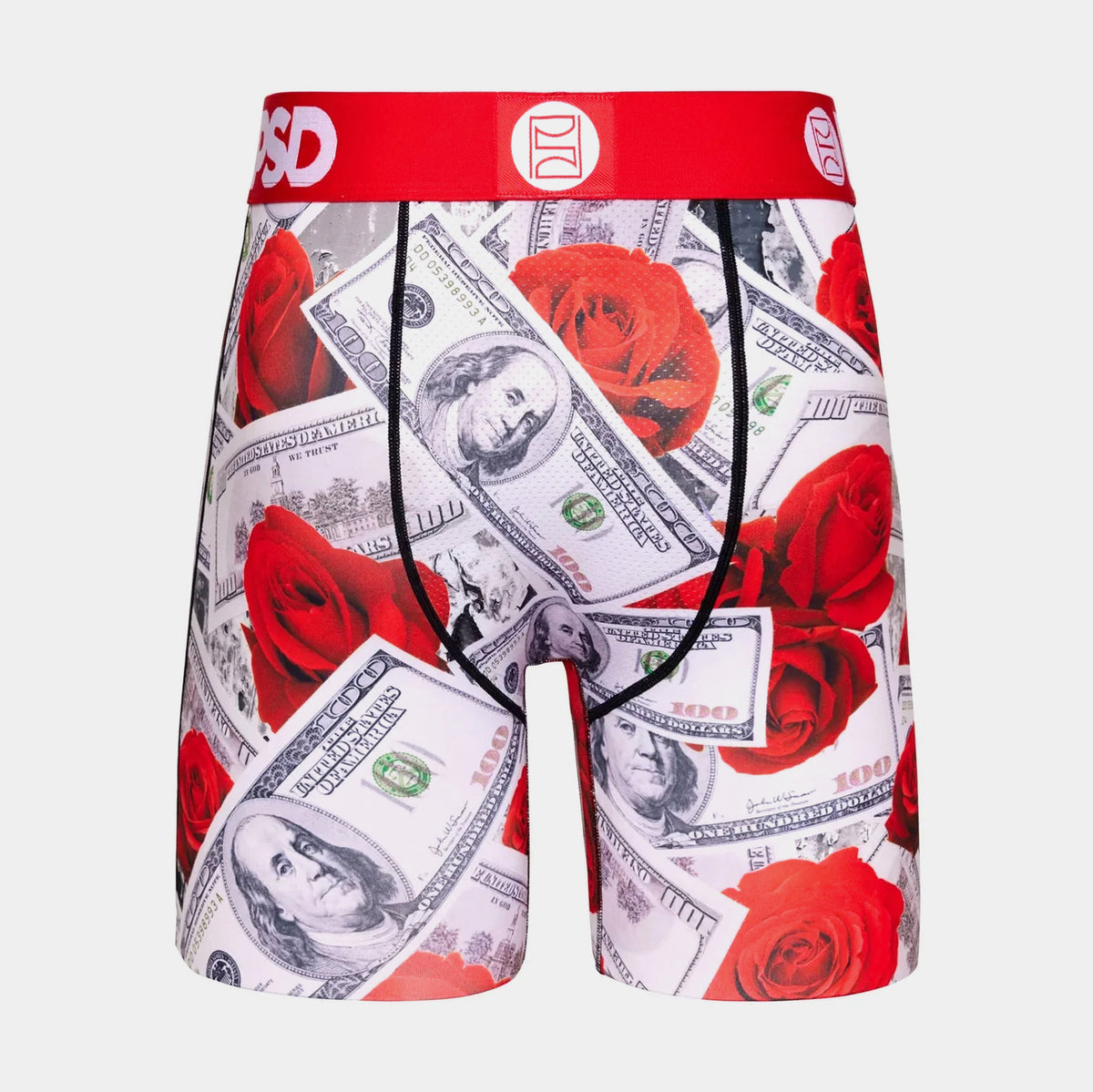 Psd 100 Roses Mens Boxers Red Grey Free Shipping 423180006 – Shoe Palace