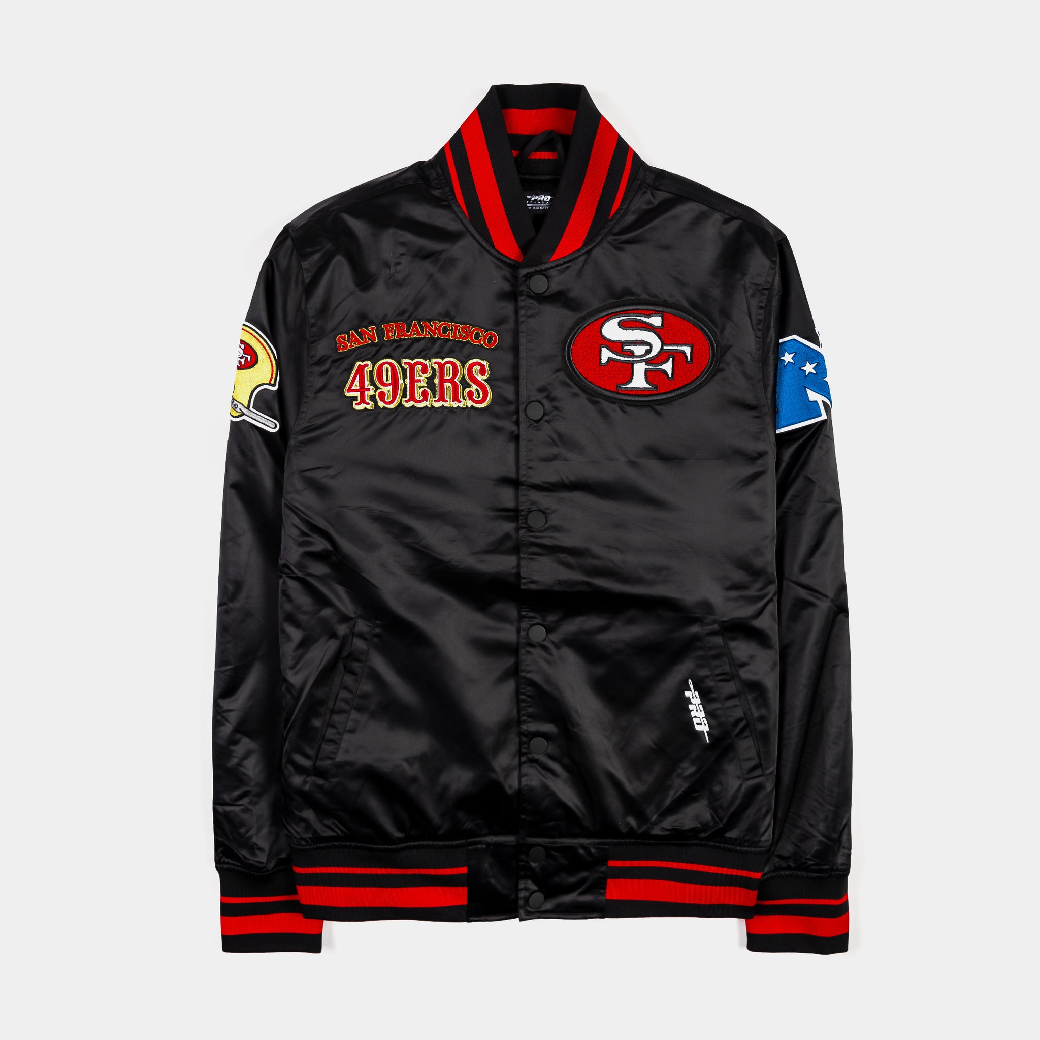 Pro Standard San Francisco 49ers Retro Classic Rib Satin Mens Jacket ...