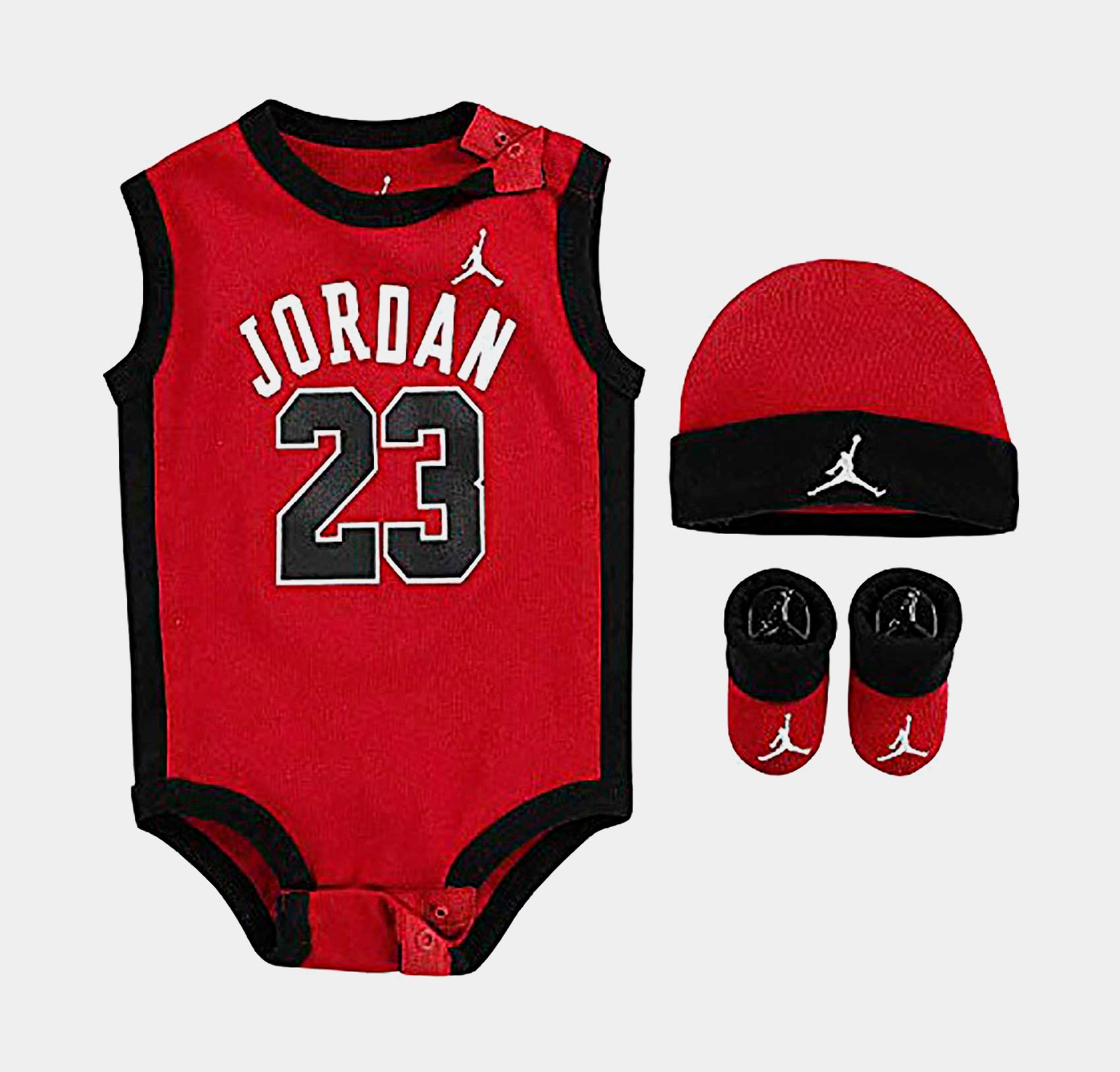 Jordan 23 Jersey 3 Piece Set Infant Set Red MJ0208-R78 – Shoe Palace