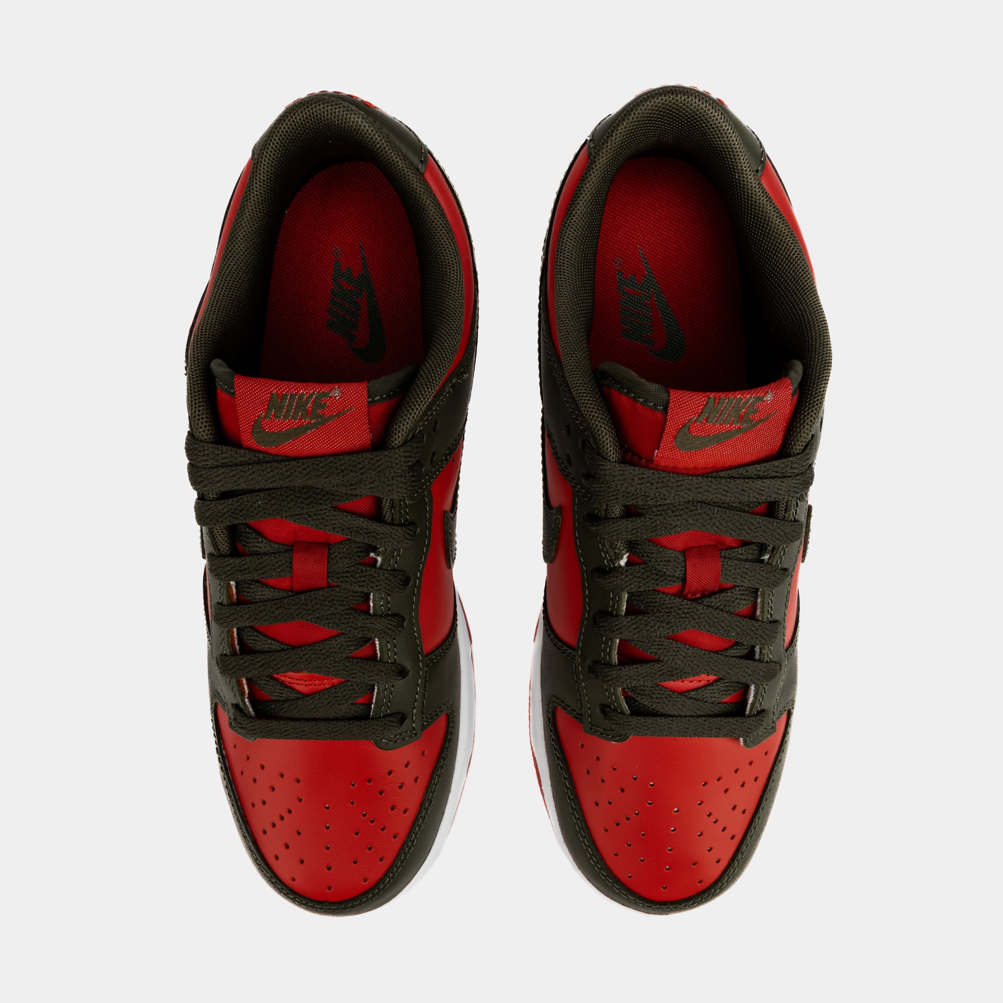 Nike Dunk Low Mystic Red Mens Lifestyle Shoes Mystic Red Cargo Khaki ...