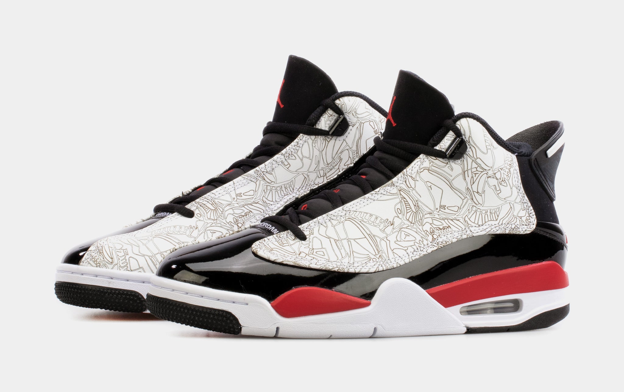 Jordan Air Jordan Dub Zero Fire Red Mens Basketball Shoes White Red ...