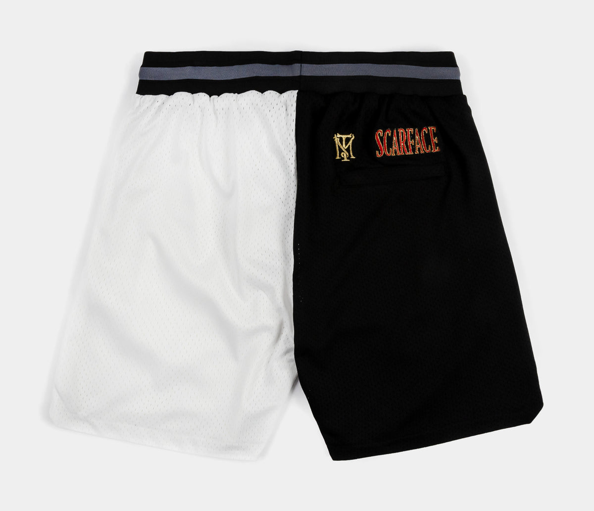 Shoe Palace SP x Scarface Split Mesh Mens Shorts Black White SFMS201 ...
