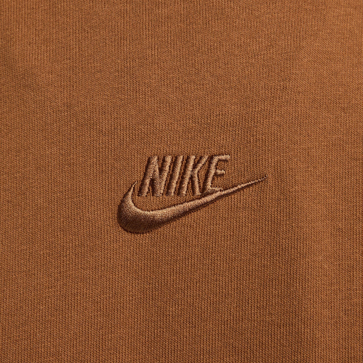 Nike NSW Premium Essentials Mens Short Sleeve Shirt Brown DO7392-281 ...