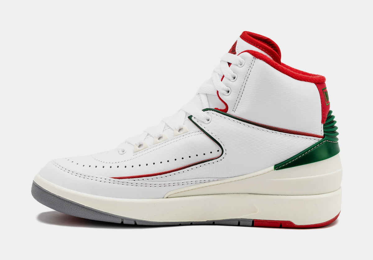 Jordan Air Jordan 2 Retro Italy Grade School Lifestyle Shoes White Fire ...