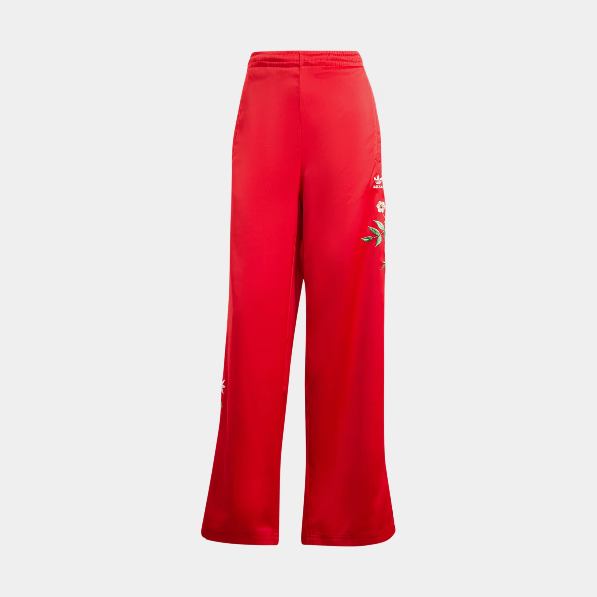 adidas Floral Firebird Womens Track Pants Red White IS2430 – Shoe Palace