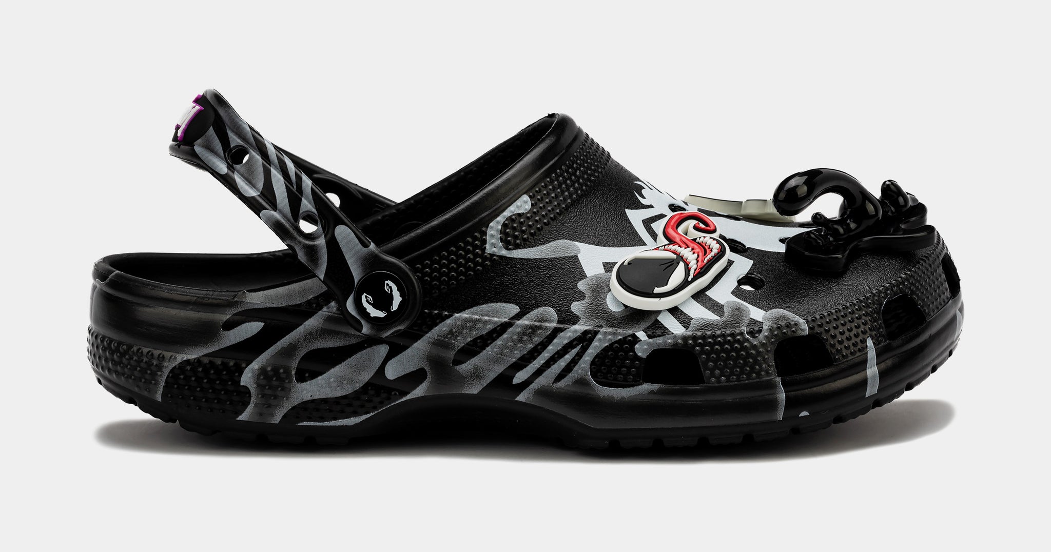 Crocs Spider-Man Venom Classic Clog Mens Sandals Black Silver 208864-001 – Shoe Palace