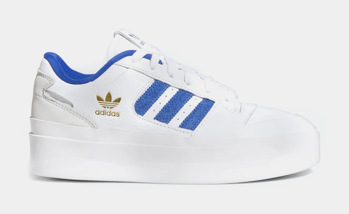 adidas Forum Bonega Womens Lifestyle Shoes White Blue GX4414 – Shoe Palace