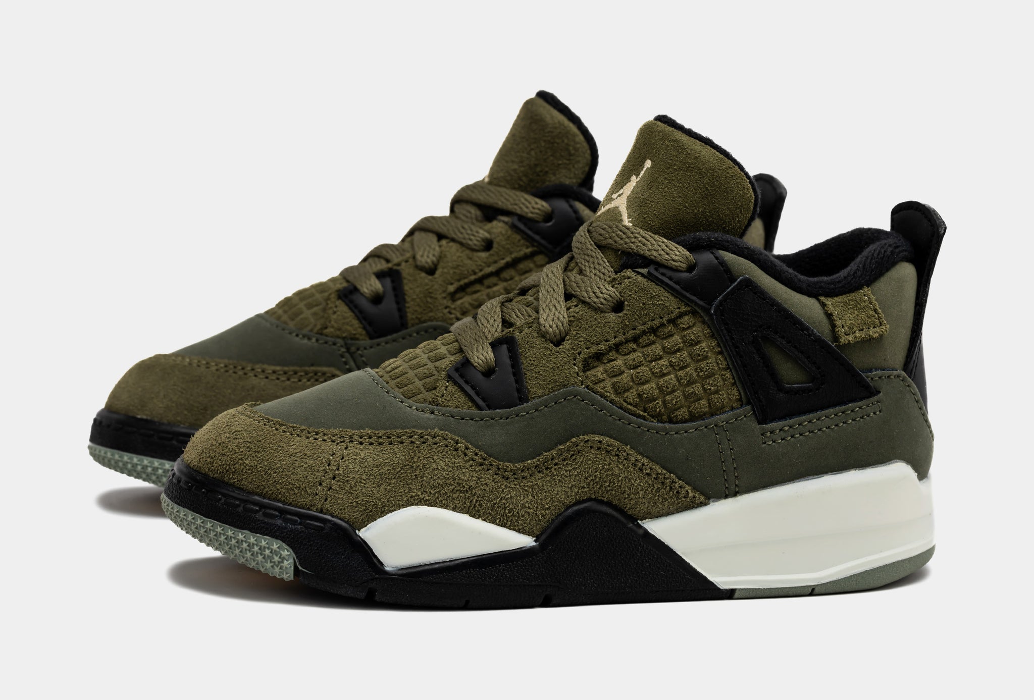 Jordan Air Jordan 4 Retro SE Craft Olive Infant Toddler Lifestyle Shoes ...