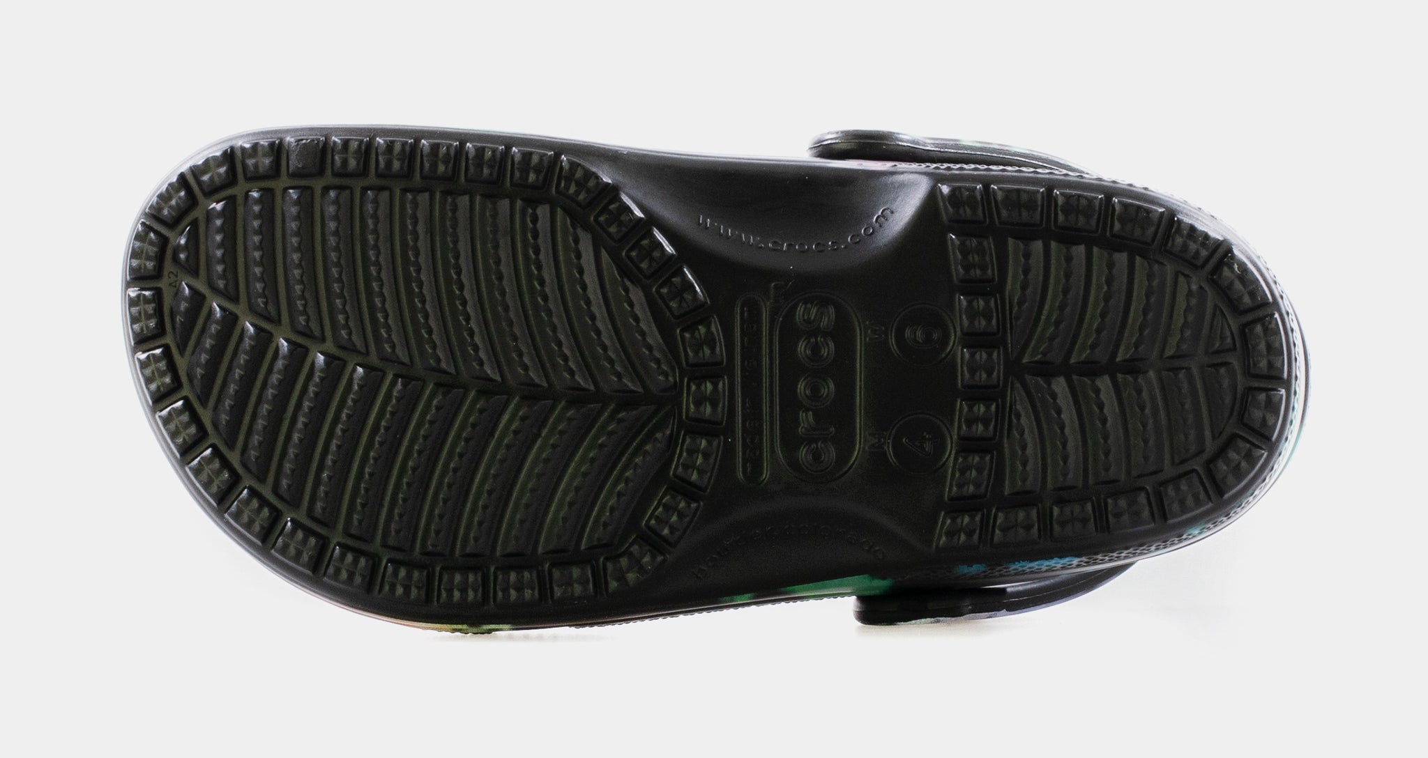 Crocs Classic Tie Dye Clog Mens Sandals Black Multi 205453-0FN – Shoe ...