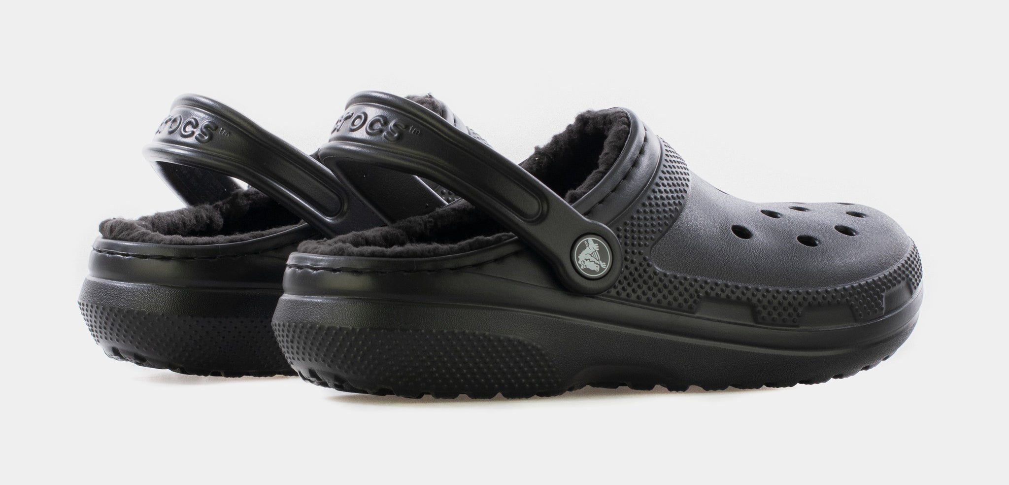 Crocs Classic Lined Clog Mens Sandals Black 203591-060 – Shoe Palace