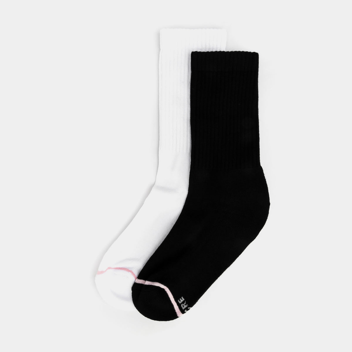 Sacré Long Crew Socks Set Womens Socks Black White SCRS01 – Shoe Palace