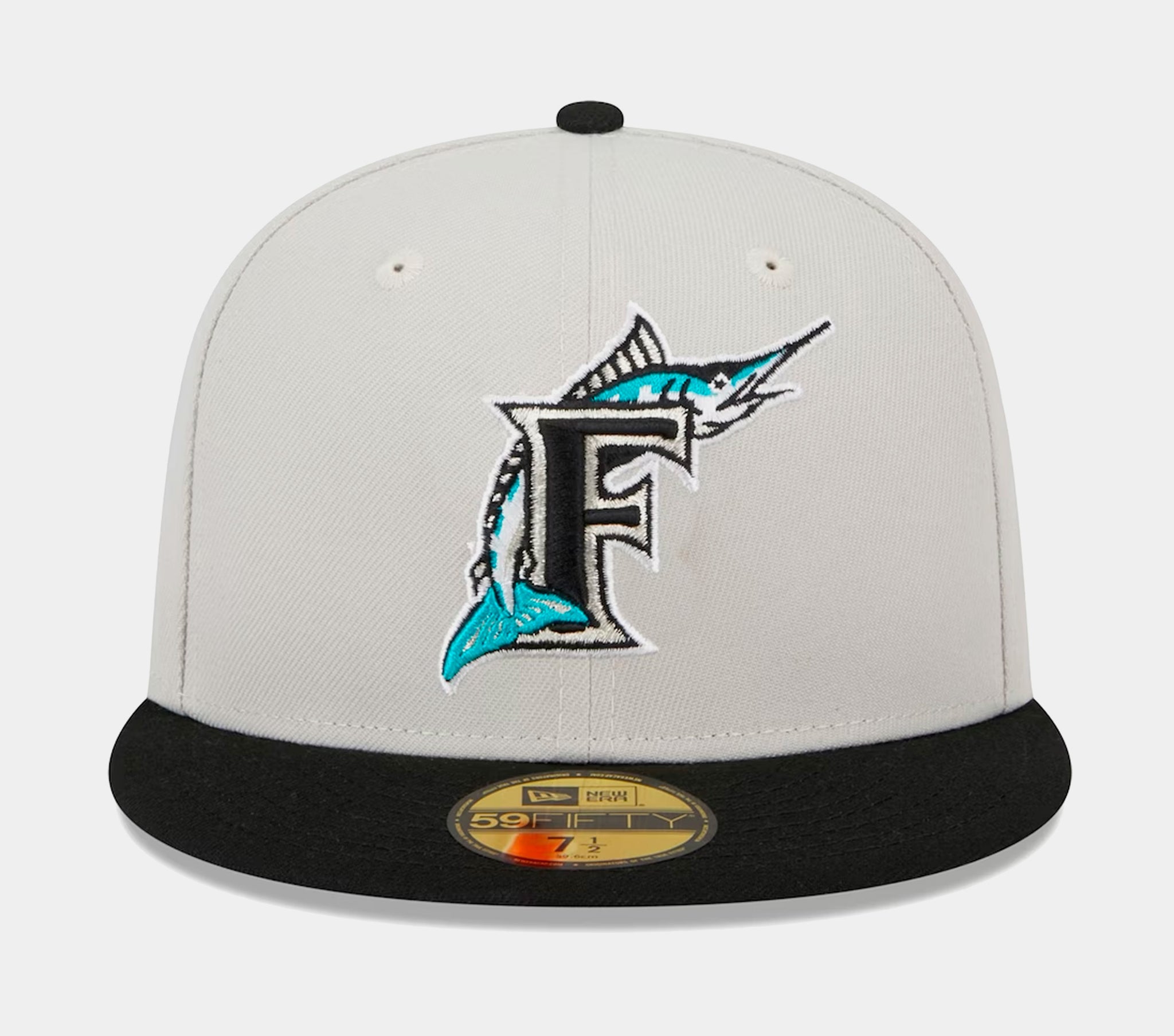 New Era Miami Marlins Varsity Letter 59FIFTY Mens Fitted Hat White ...