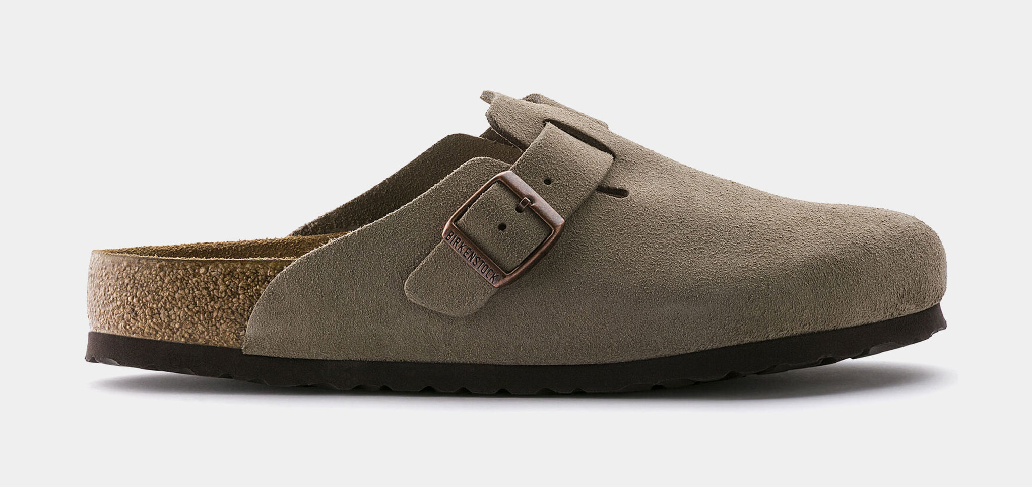 Birkenstock Boston Soft Footbed Mens Sandals Taupe 560771 – Shoe Palace