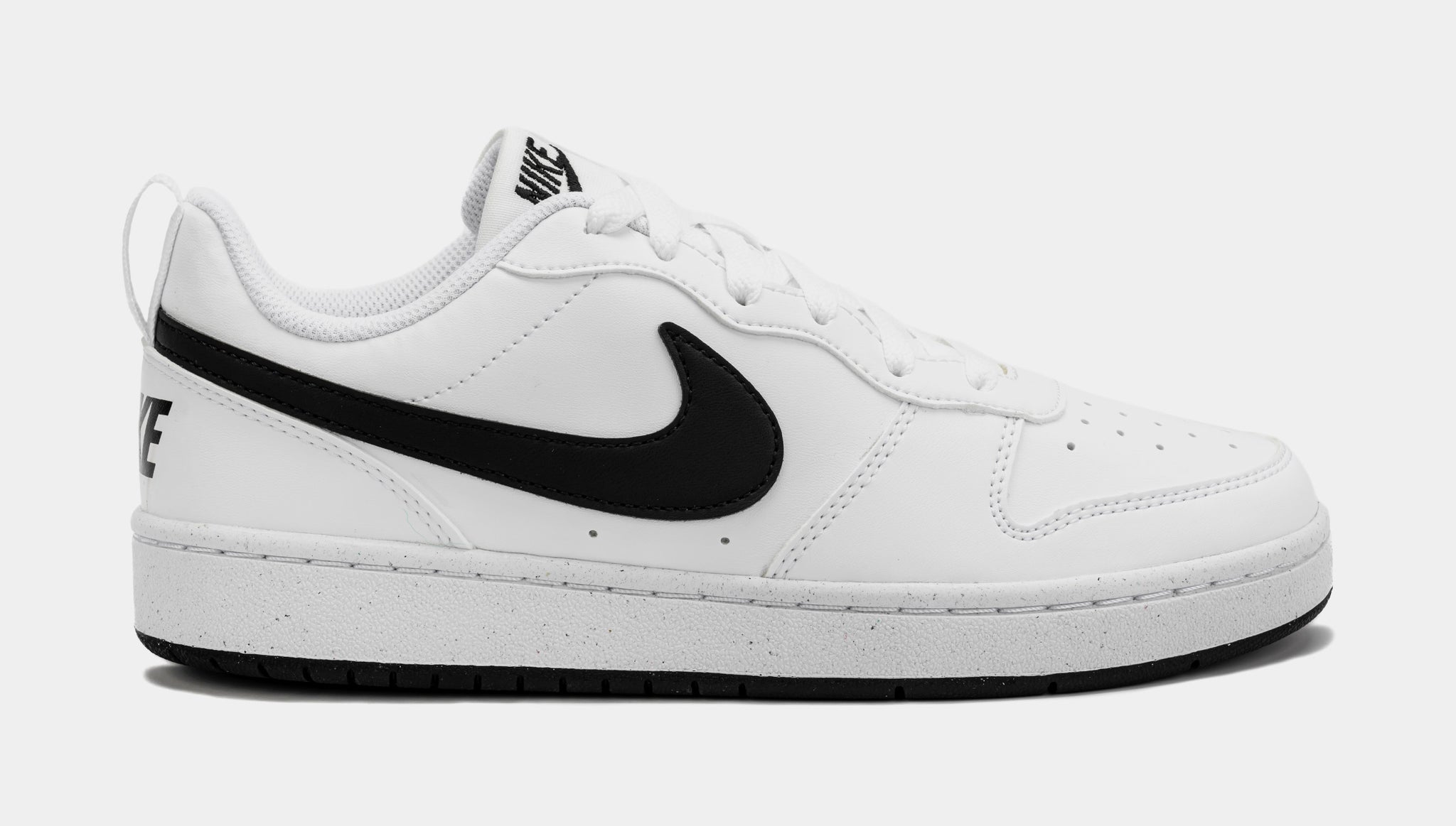 Nike Court Borough Low Refraft Grade School Lifestyle Shoes White Black ...
