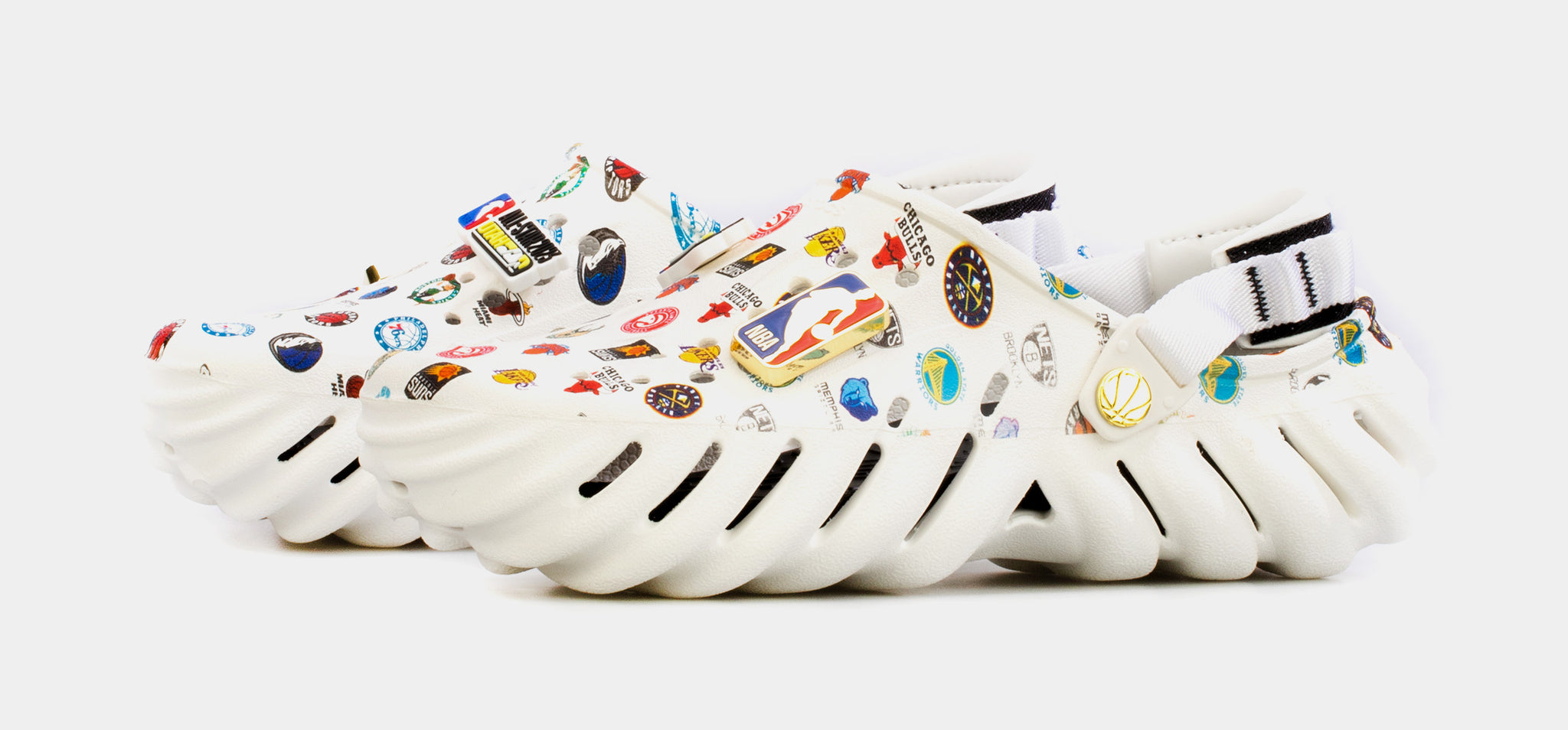 Crocs NBA Echo Clog Mens Sandals White 208468-90H – Shoe Palace