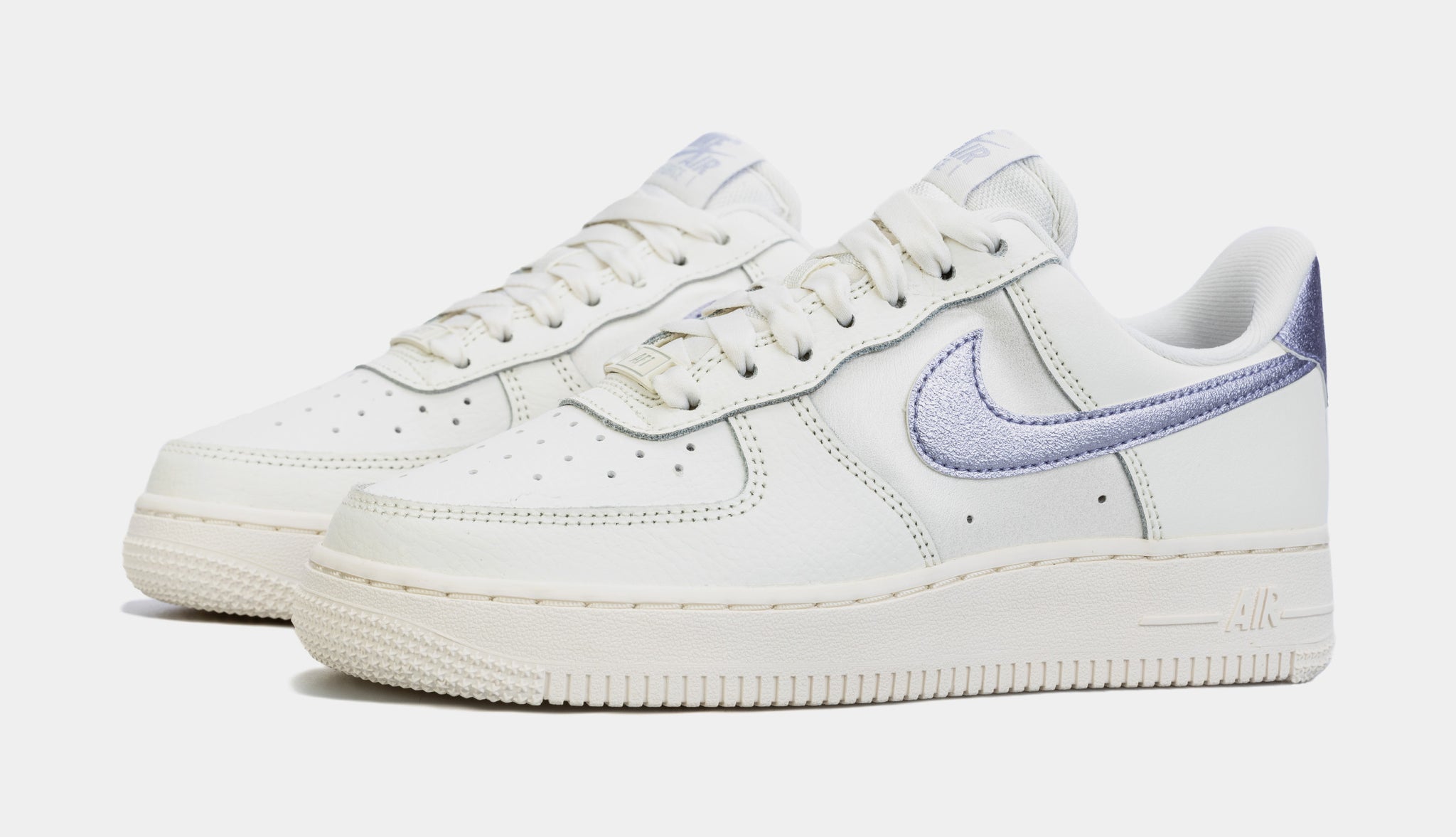 Nike Air Force 1 '07 Essentials Womens Lifestyle Shoes White Purple ...
