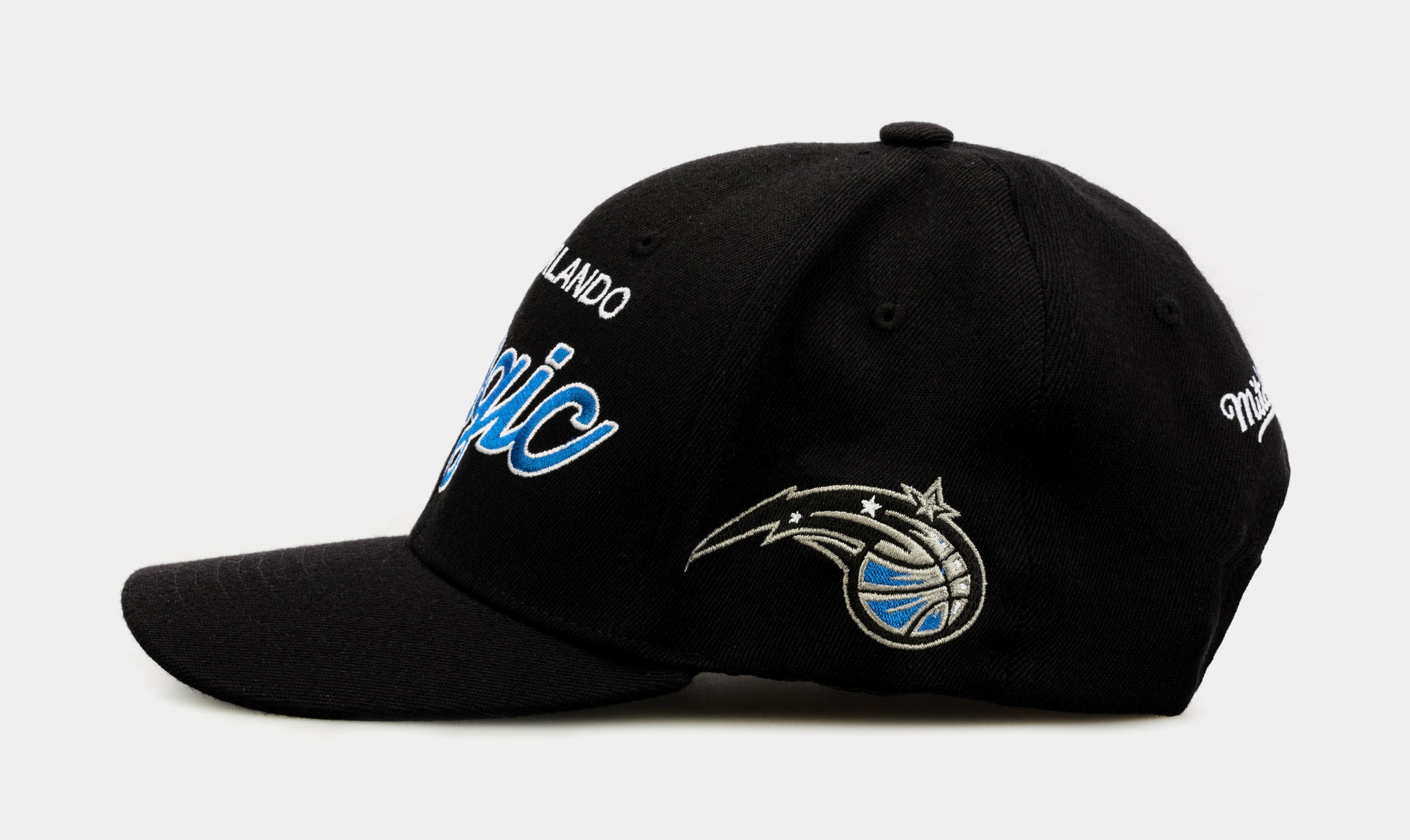 Mitchell & Ness Orlando Magic Team Script 2.0 Mens Snapback Hat Black ...