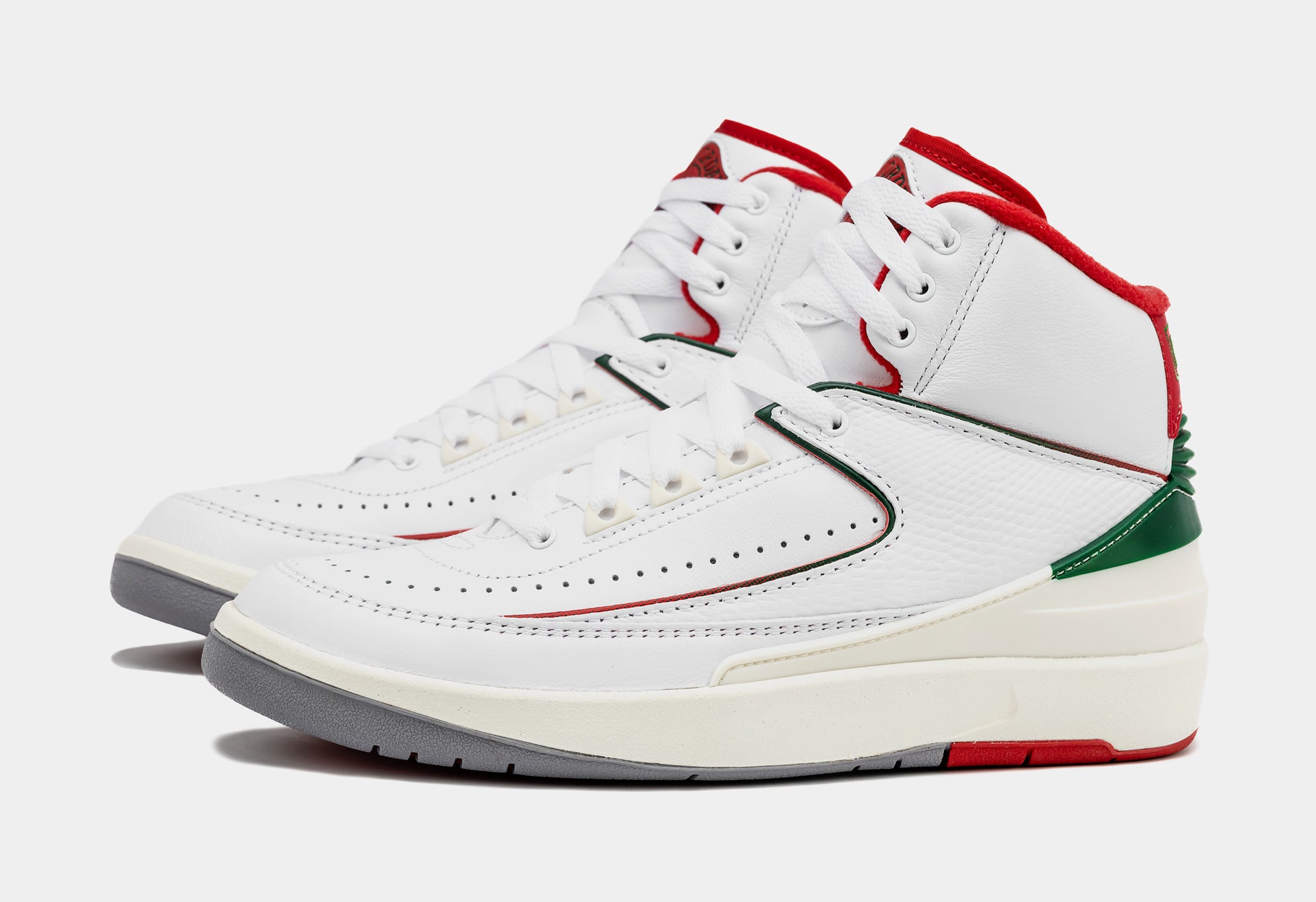 Jordan Air Jordan 2 Retro Italy Grade School Lifestyle Shoes White Fire ...
