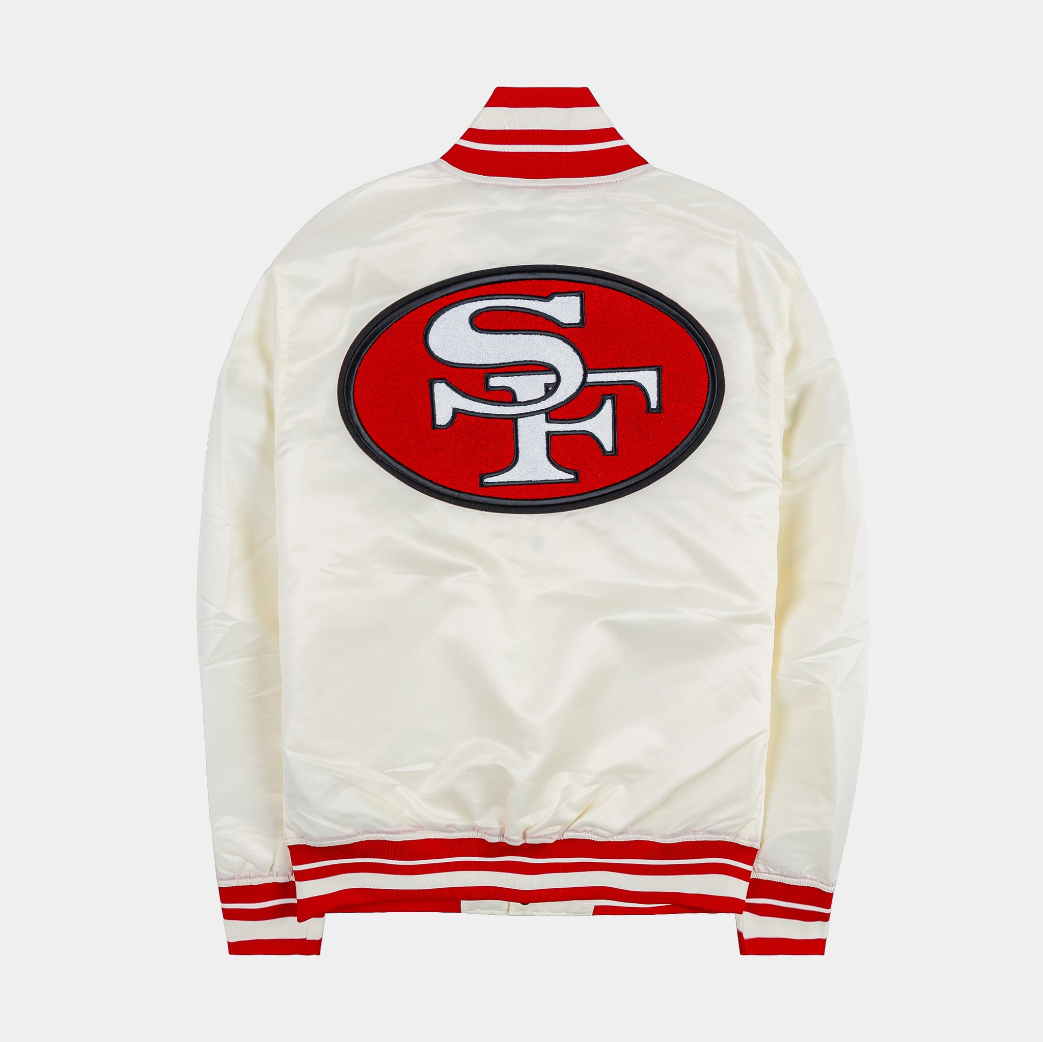 Pro Standard San Francisco 49ers Retro Classic Rib Satin Mens Jacket ...