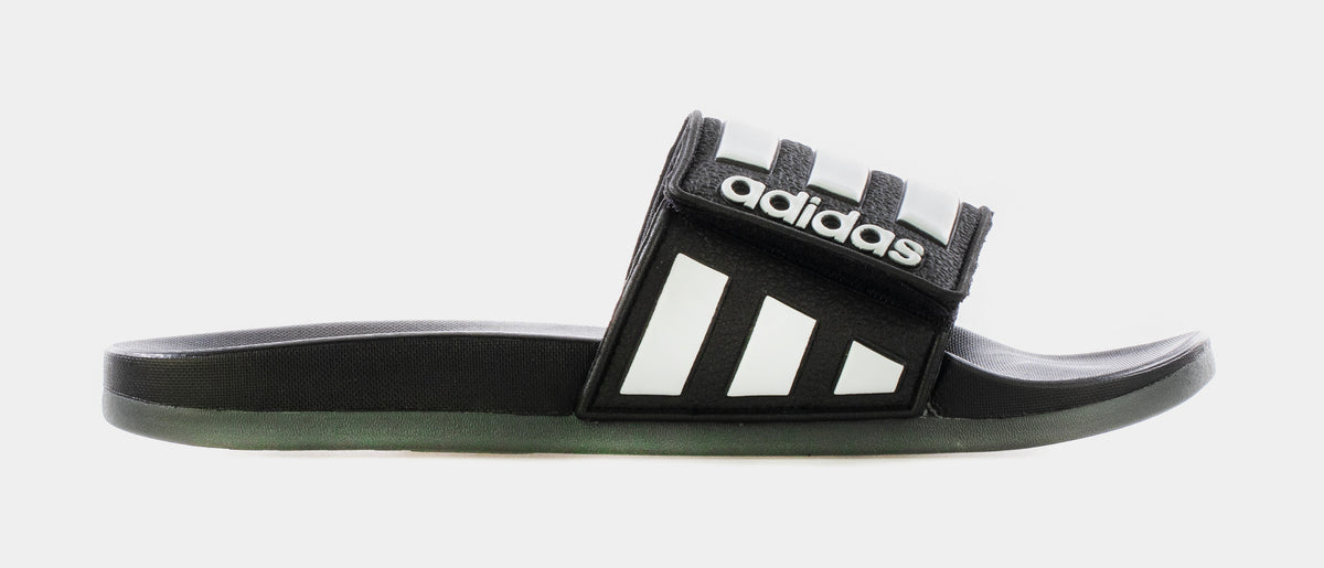 adidas Adilette Comfort Adjustable Slides Mens Sandals Black EG1344 ...