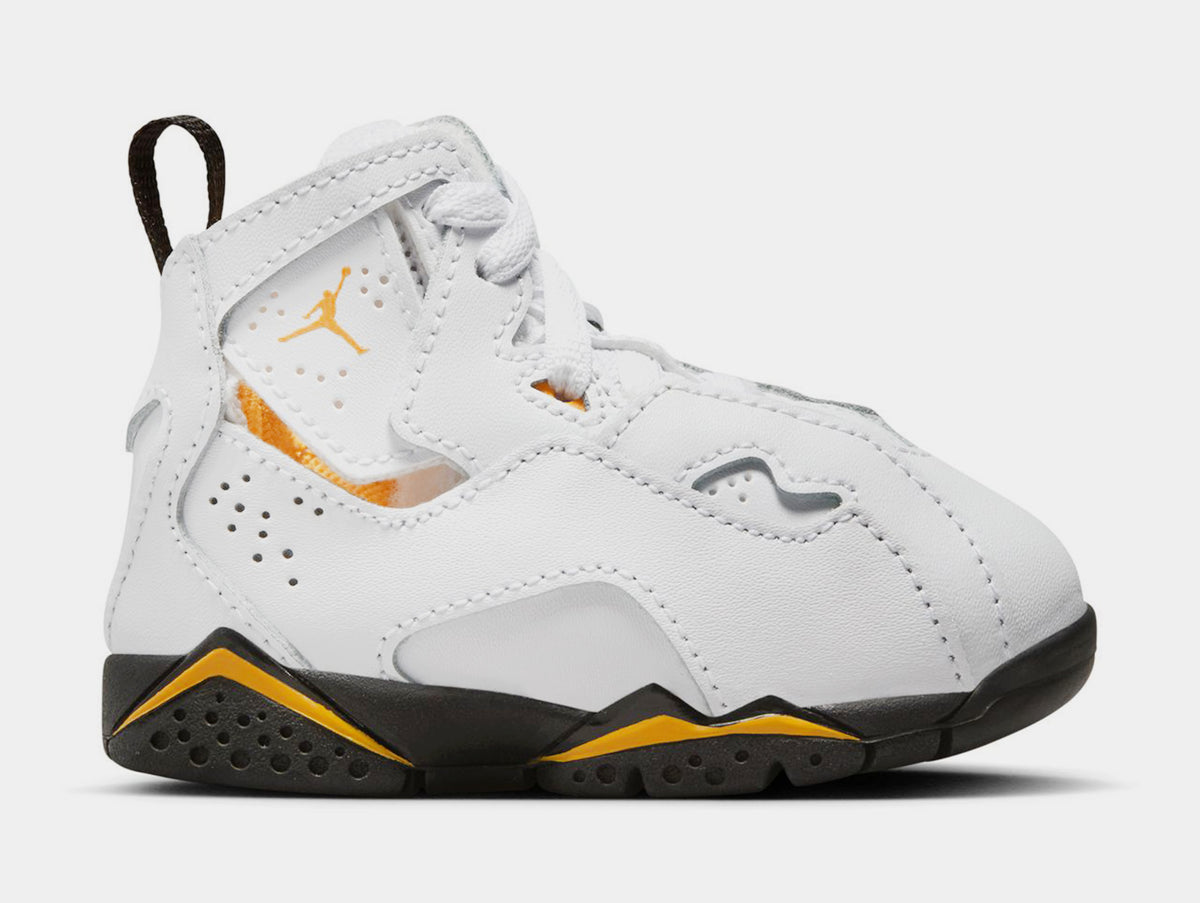 Jordan True Flight White Yellow Ochre Infant Toddler Lifestyle Shoes ...
