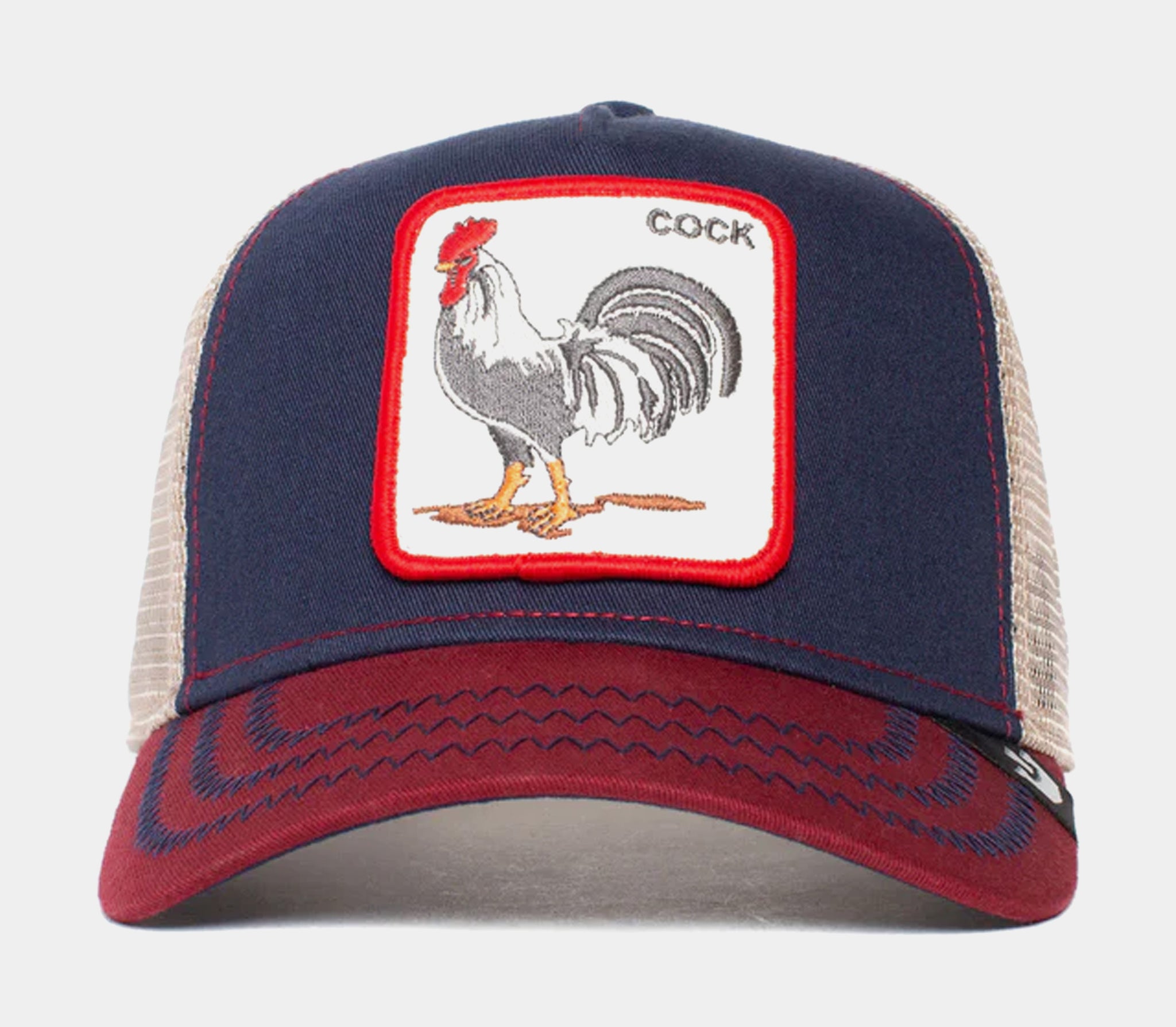 Goorin Bros All American Rooster Trucker Hat Mens Hat Blue Red 101-0378 ...