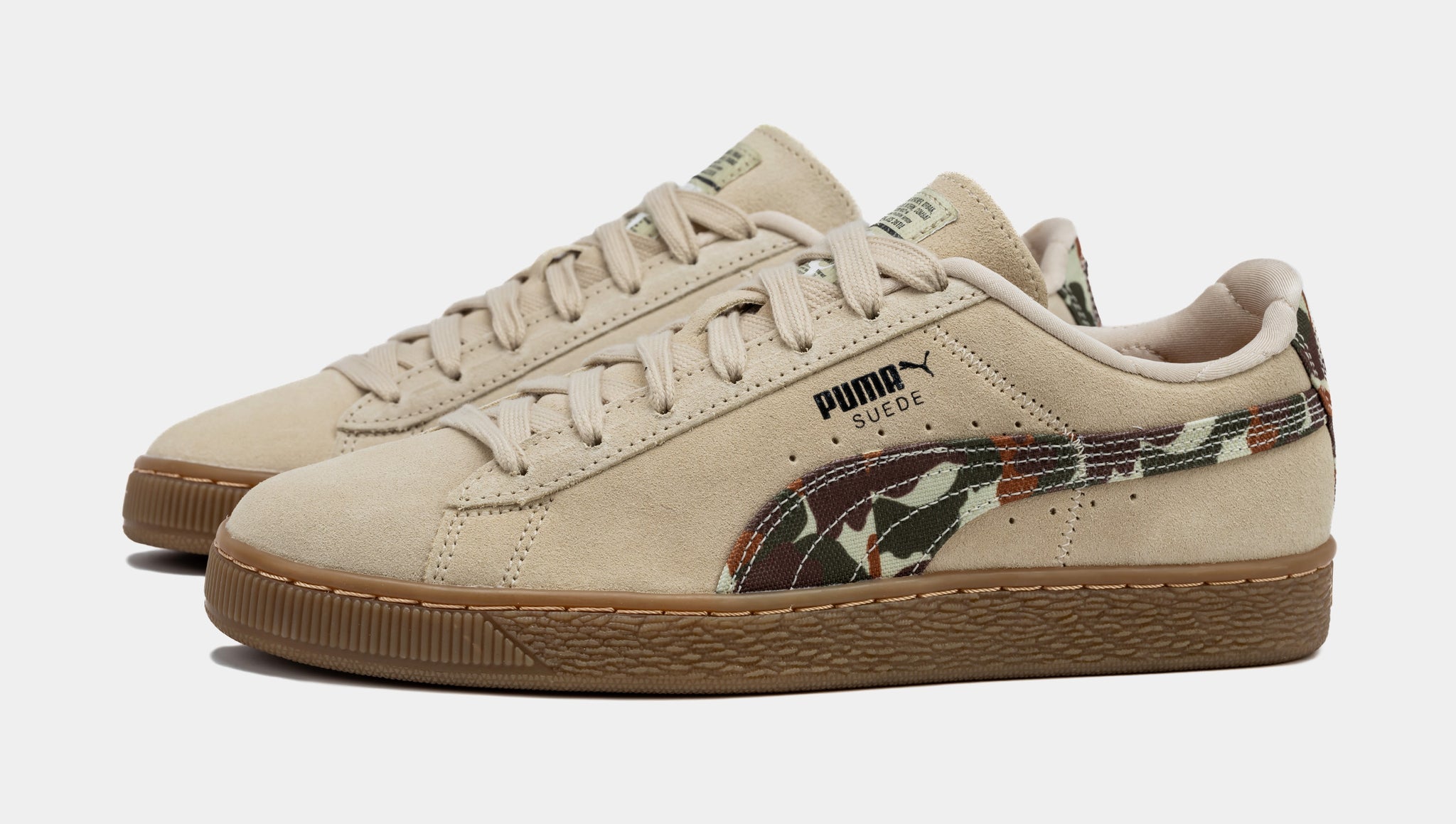 PUMA Shoe Palace Exclusive Suede Duck Camo Mens Lifestyle Shoes Beige ...