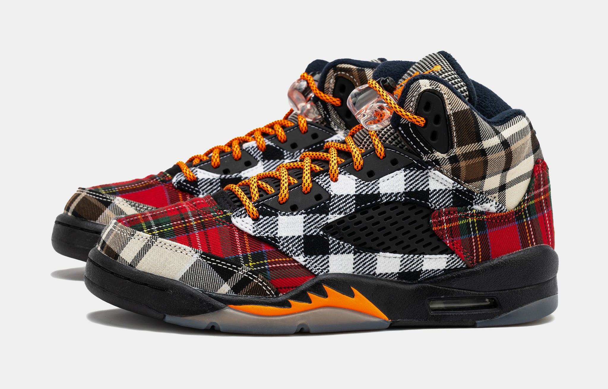 Jordan Air Jordan 5 Retro Plaid Grade School Lifestyle Shoes Multi ...